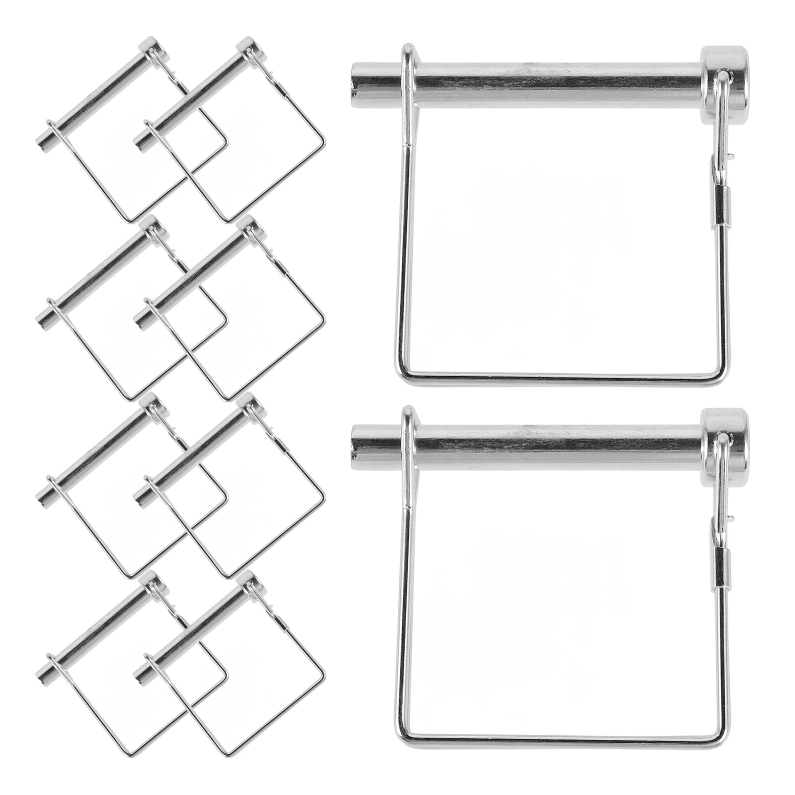 10 Pcs Square Lock Pin Pins for Trailer Hitch Hitch Pin Clip Silver ...