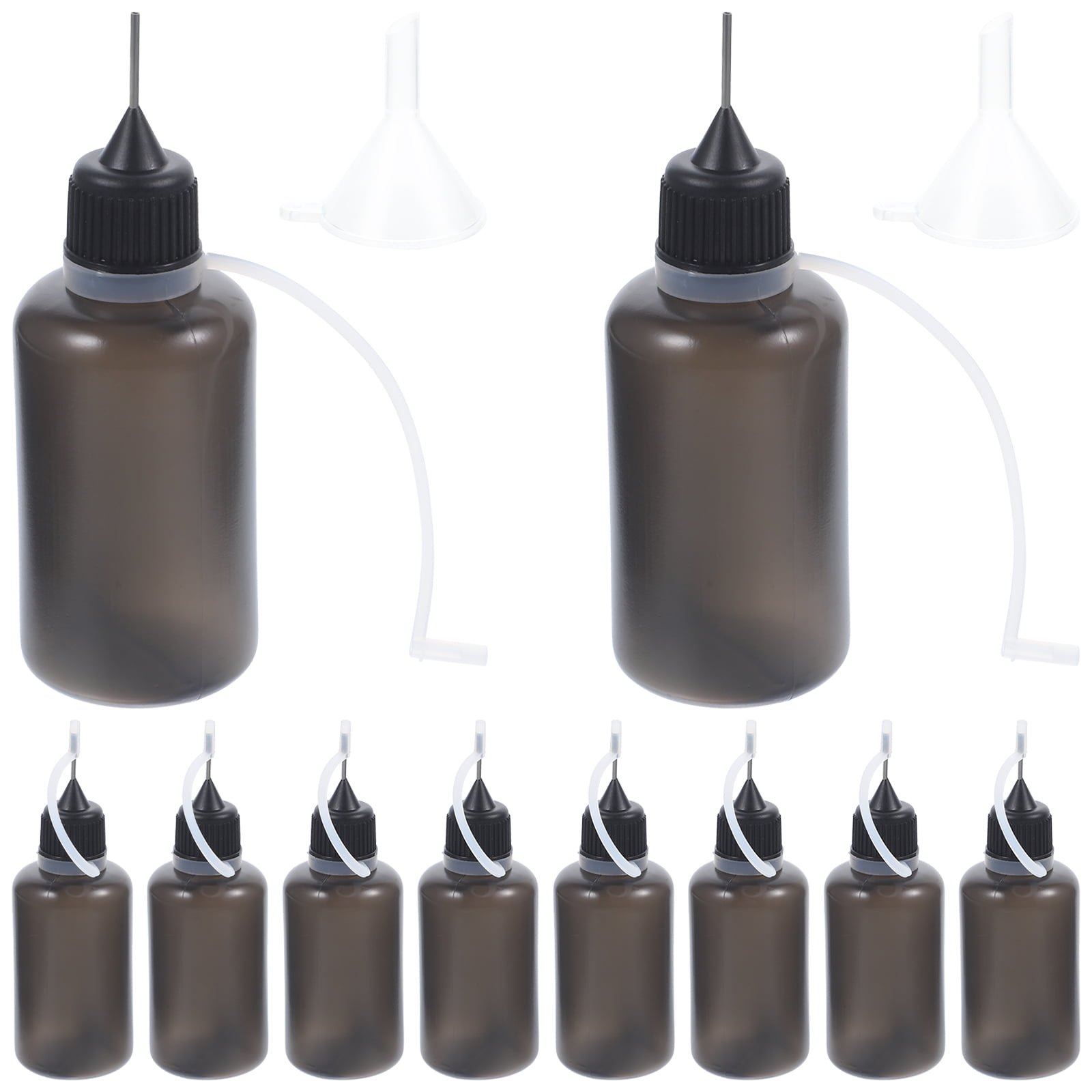 10 Pcs Squeeze Bottle Lids Needle Tip Plastic Bottle Glue Bottles 9X3cm ...