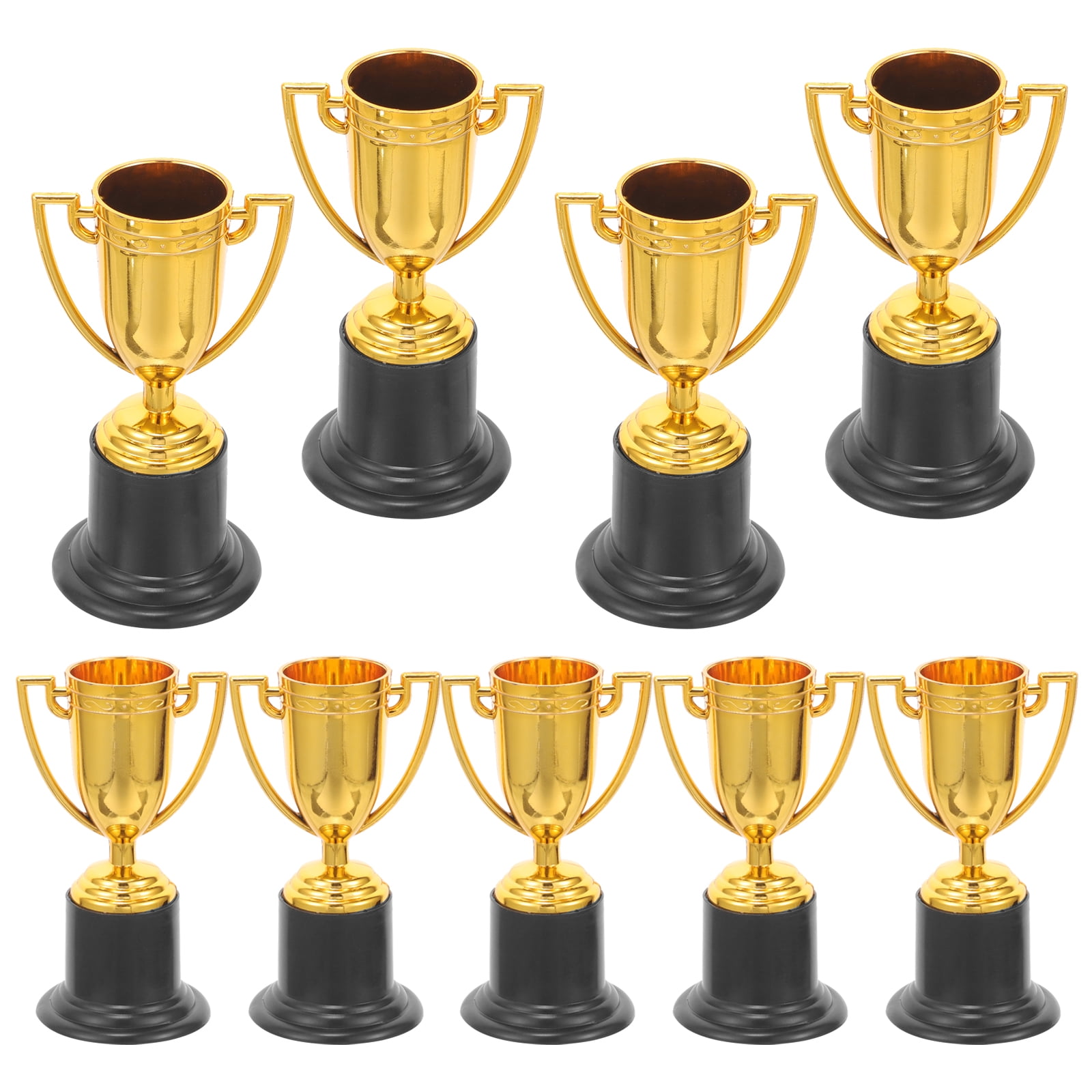 10 Pcs Stage Performance Plastic Trophy Gold Trophies Kids Cup Student ...