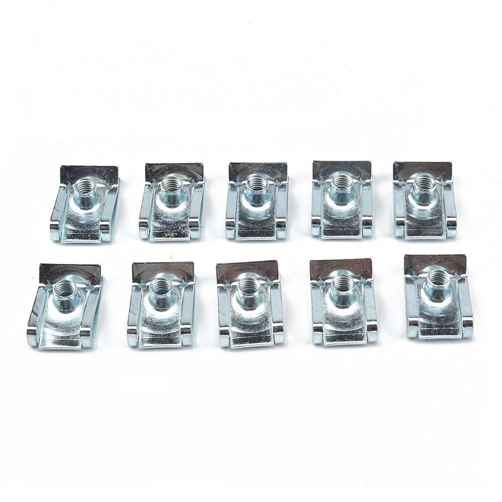 10 Pcs Stainless Steel 304 Car Motorcycle Type-B Reed Nuts High ...