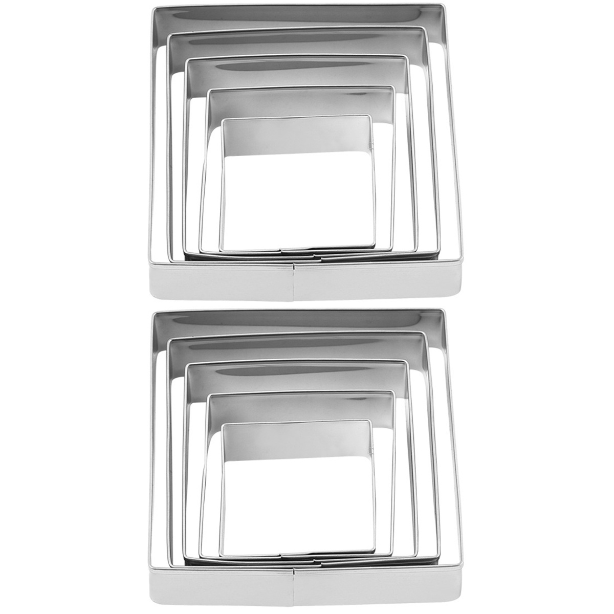 10 Pcs Stainless Steel Biscuit Mold Biscuits Cookie Cutter Form for ...