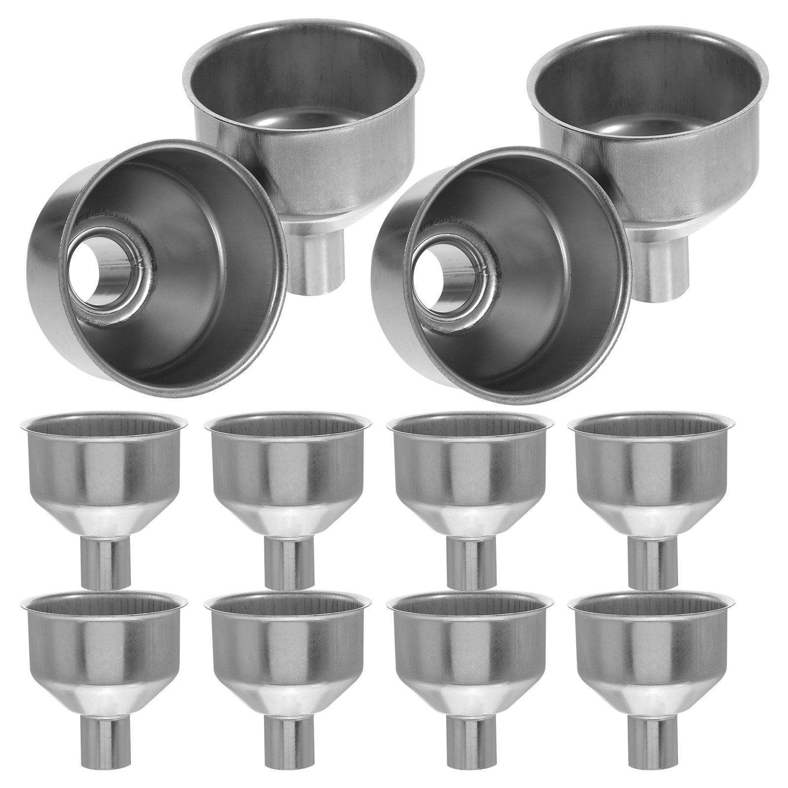 10 Pcs Stainless Steel Funnel Home Accessories Food Grade Funnel Funnel ...