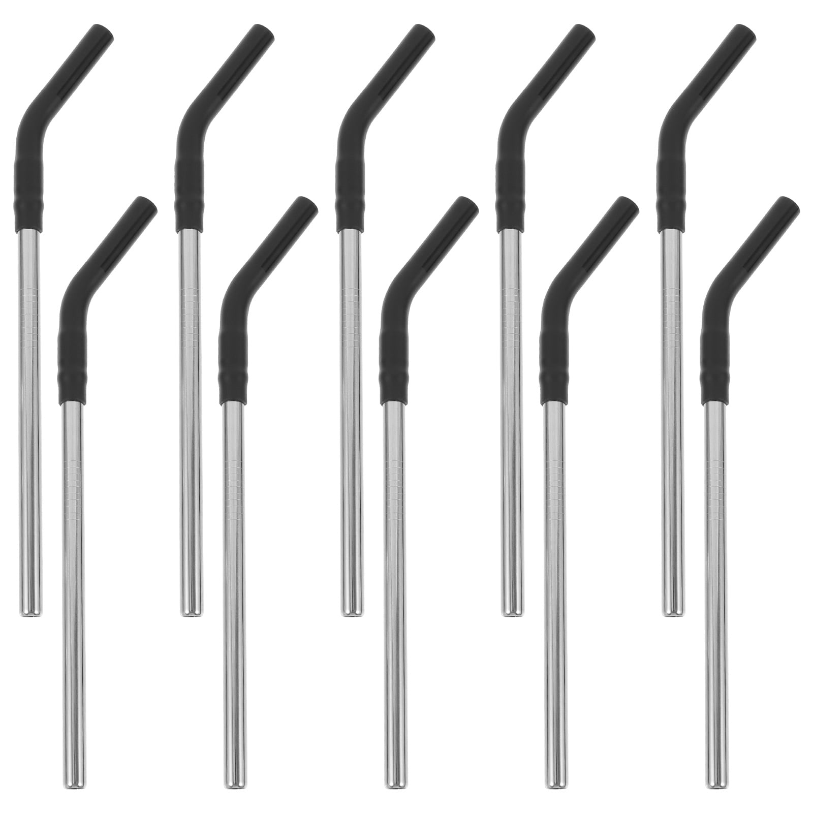 10 Pcs Stainless Steel Straw Whisking Straws Drinking Reusable Drinks ...