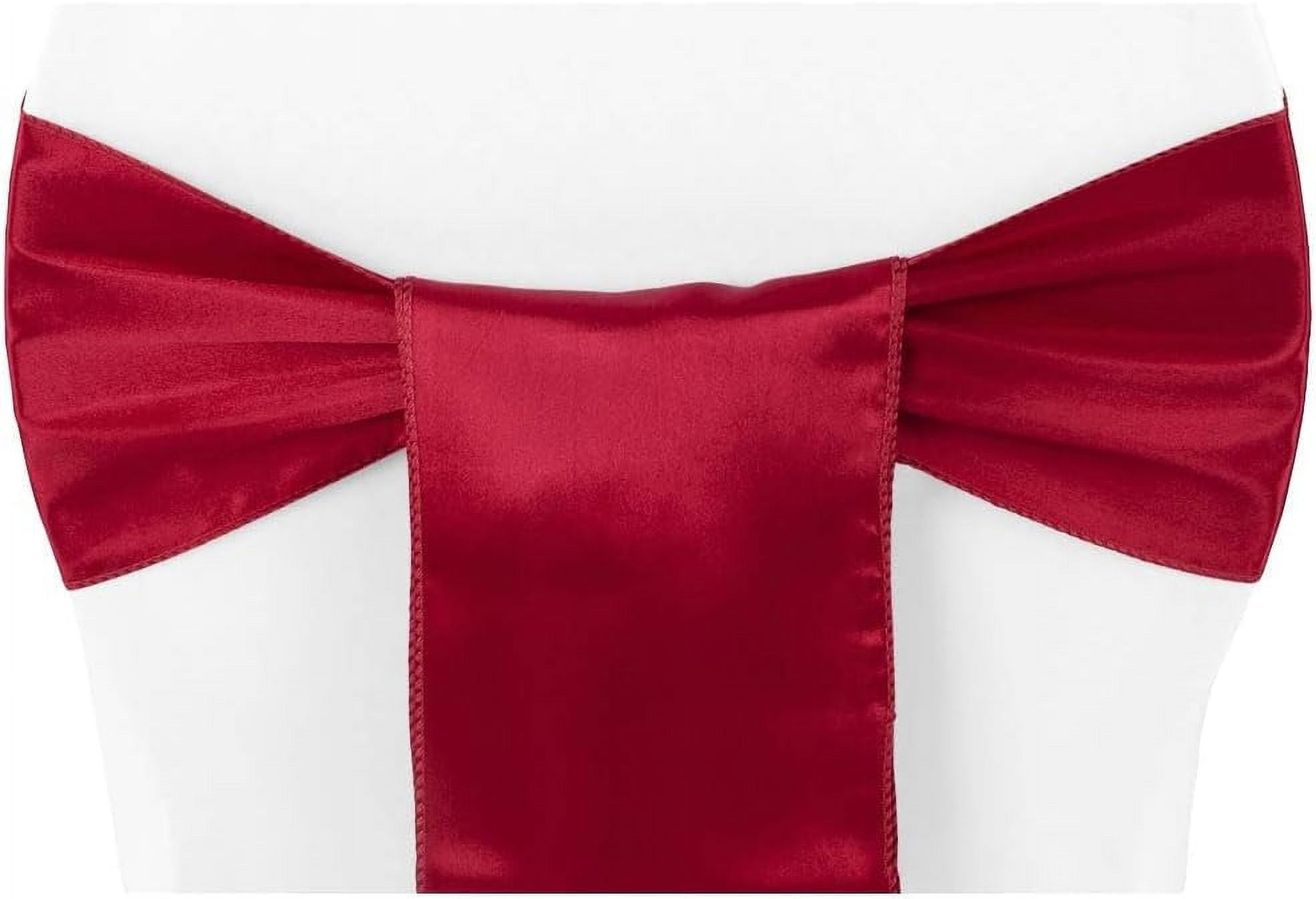 10 Pcs, Standard 6" W X 108" L Chair Sash - Red for Wedding & Event ...