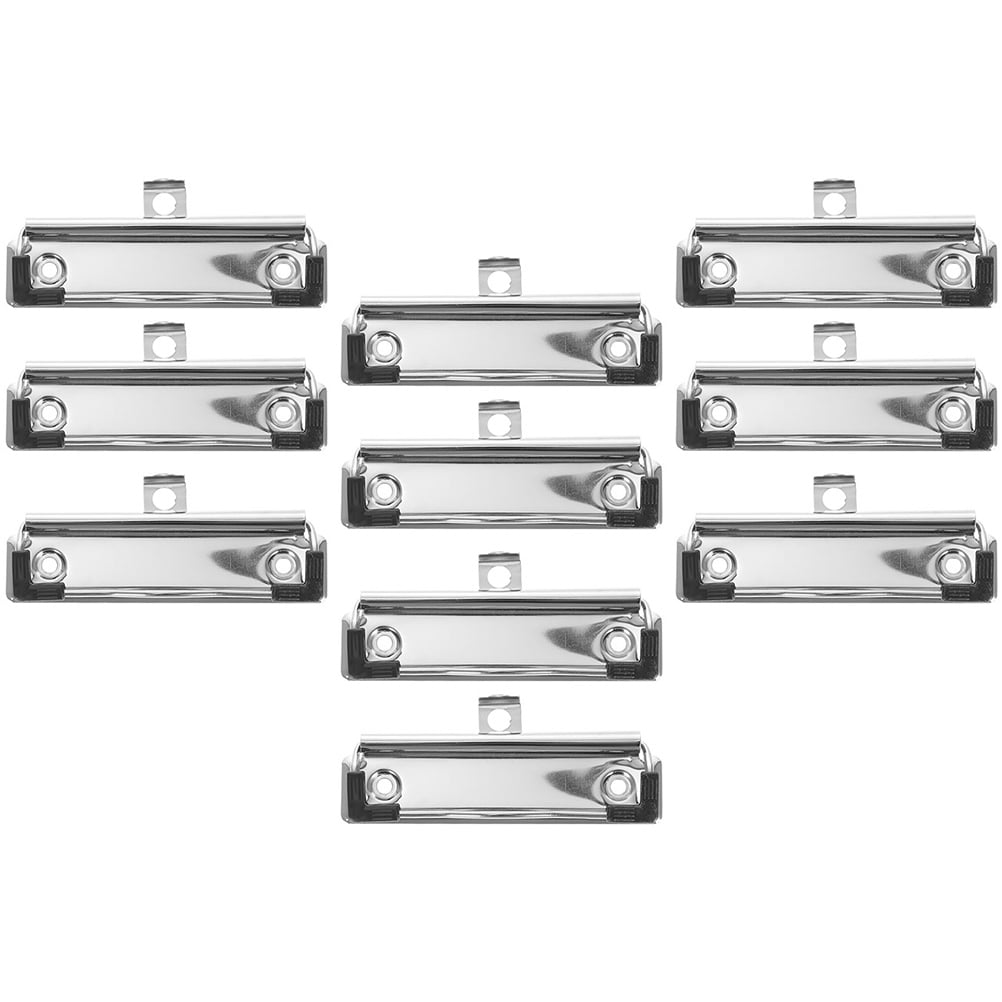 10 Pcs Stationery Plate Holder Low Profile Clipboard Clips Heavy Duty ...