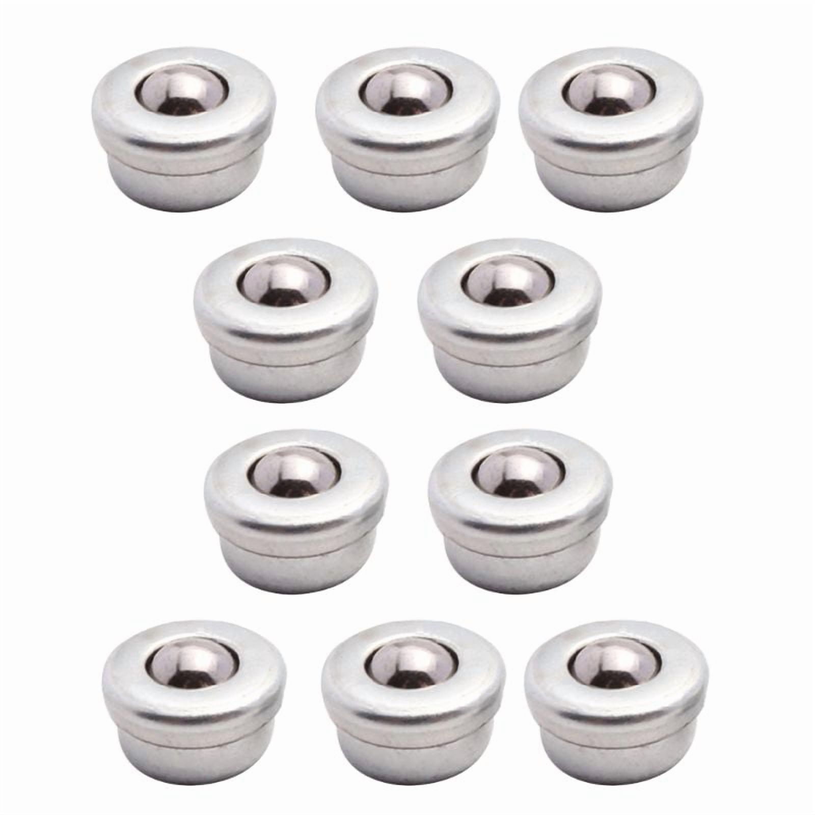 10 Pcs Steel Conveyor Ball Silver Transfer Bearing Unit Roller Wheels ...