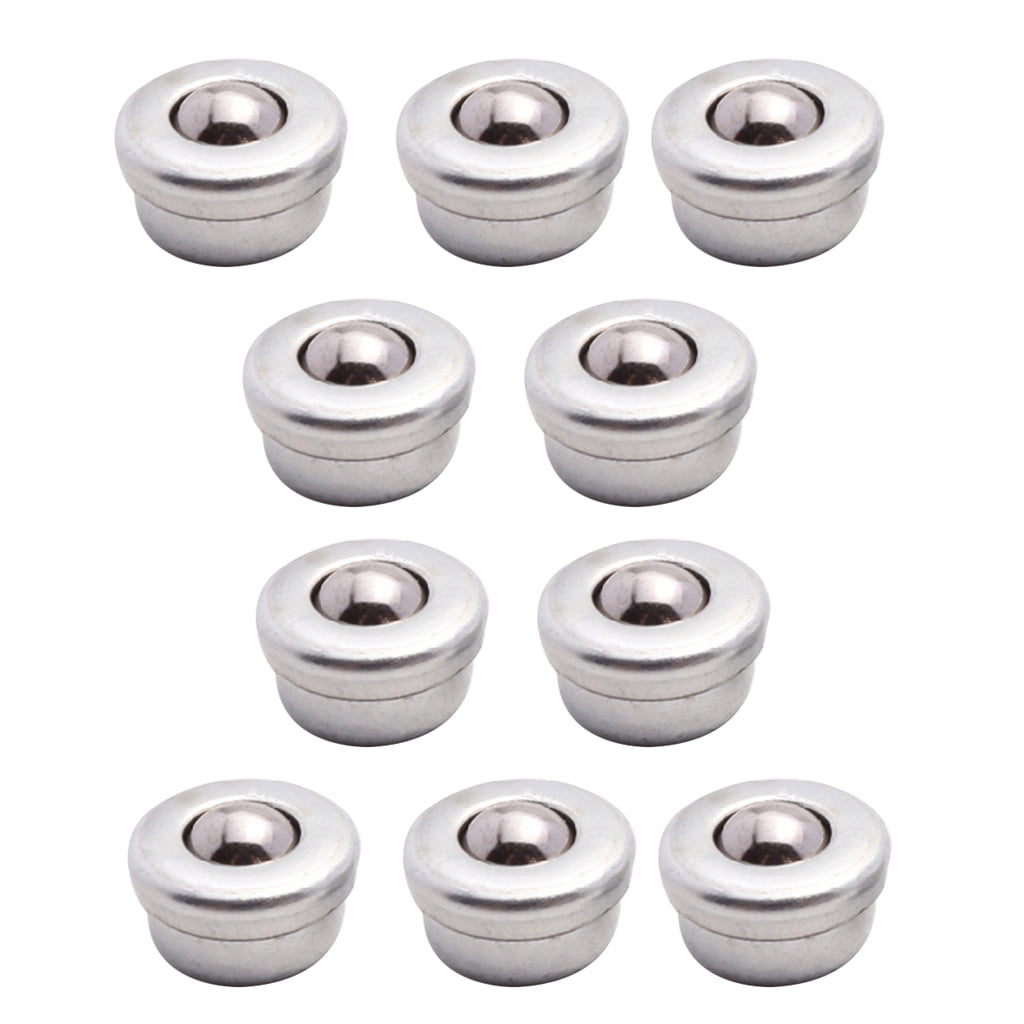 10 Pcs Steel Transfer Bearing Casters Base Conveyor Roller Rotation ...