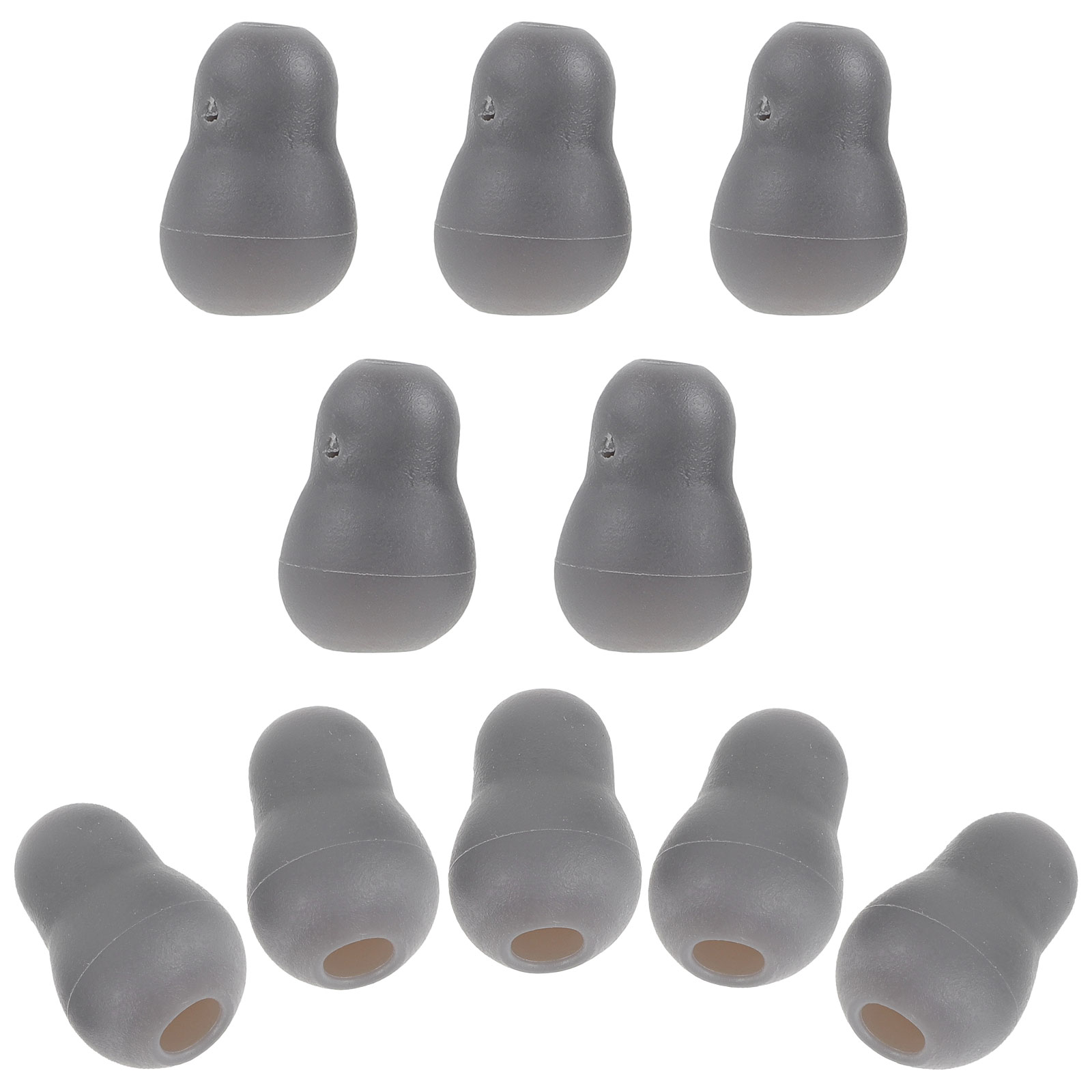 10 Pcs Stethoscope Earplugs Gourd Soft Accessories Beans 10pcs (grey ...