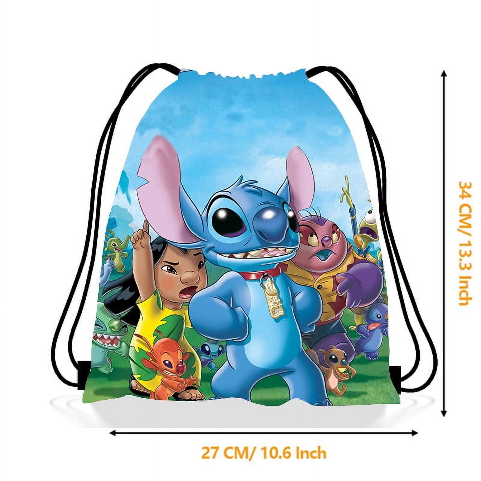 10 Pcs Stitch Drawstring Bags Birthday Party Decoration Stitch Goodie ...