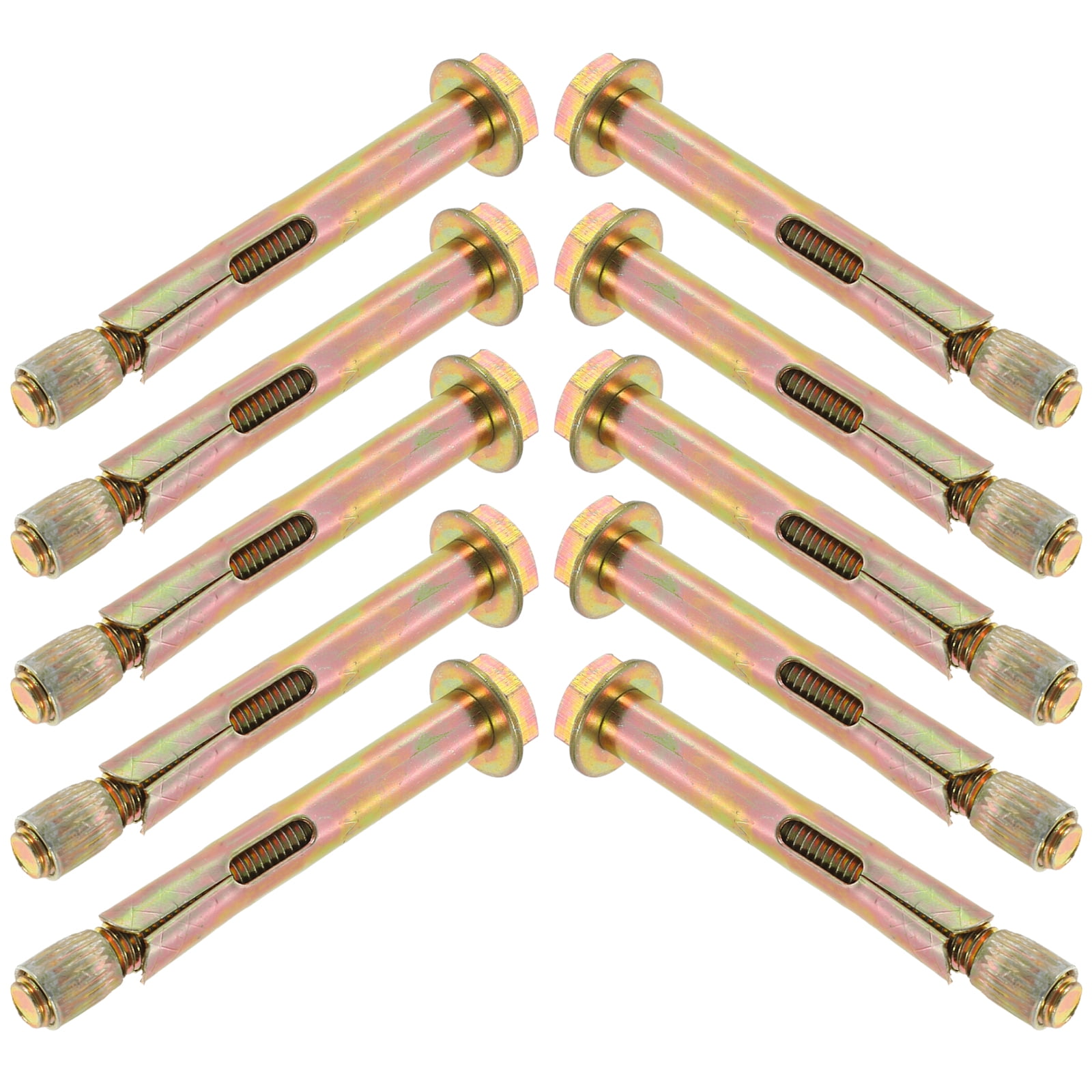 10 Pcs Stucco M8 Expansion Bolt Knurled Expansion Anchor 8.50X1.80X1 ...