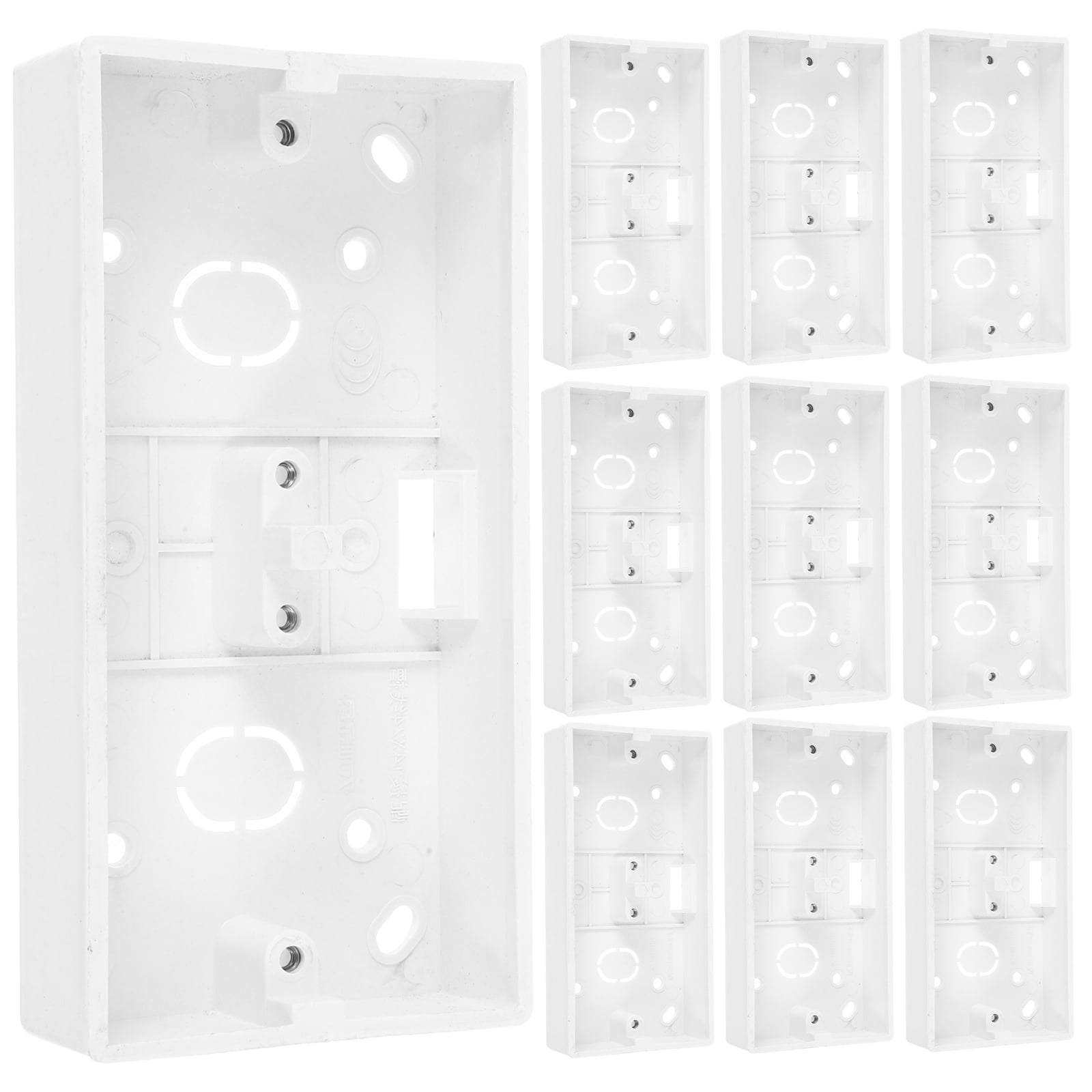 10 Pcs Surface Mounted Socket Panel Flush-mounted Sockets Electrical ...
