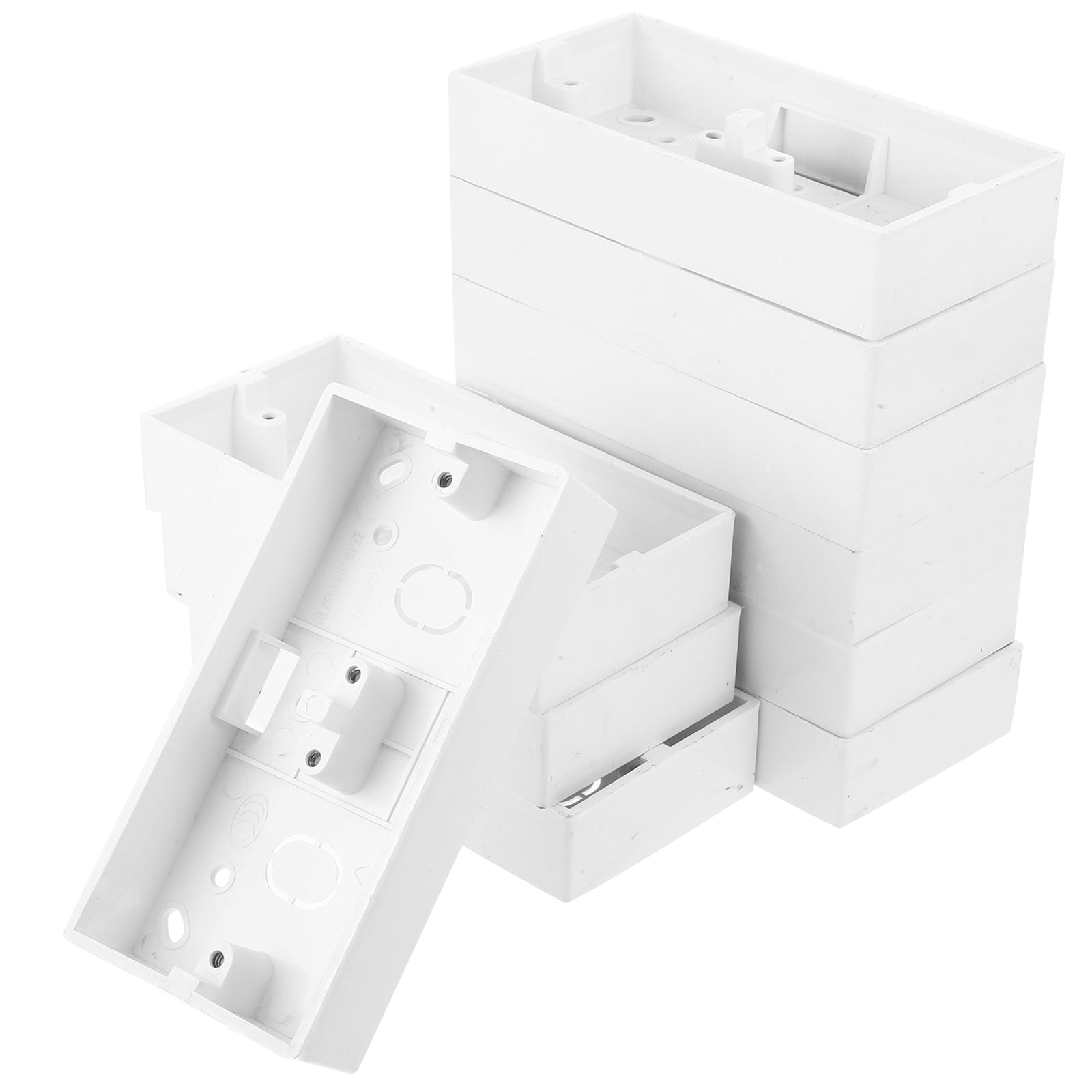 Homoyoyo Surface Mount Electrical Junction Box PVC White for Connecting ...
