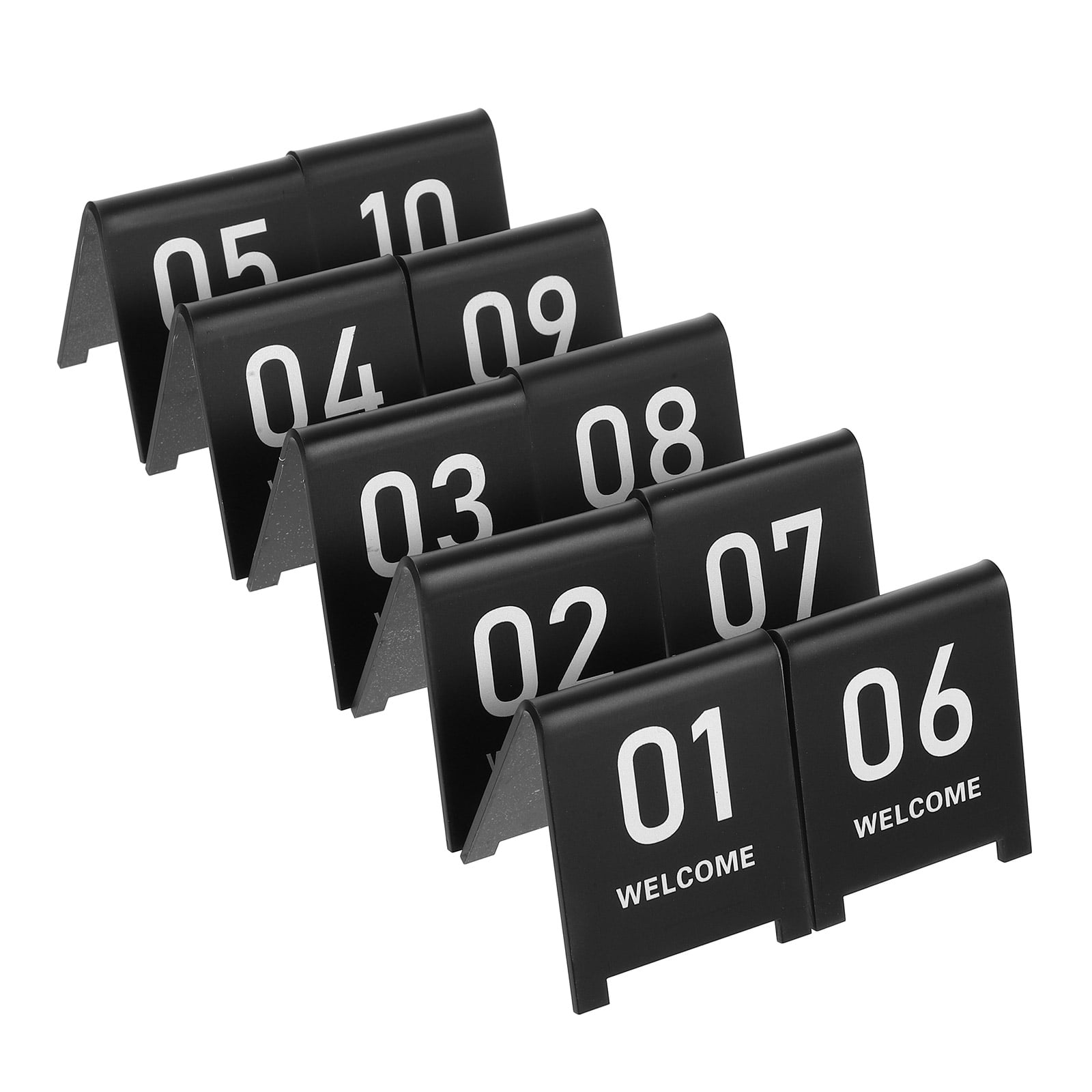 10 Pcs Table Number Plate An Fittings Tents Table Number Signs Tent ...