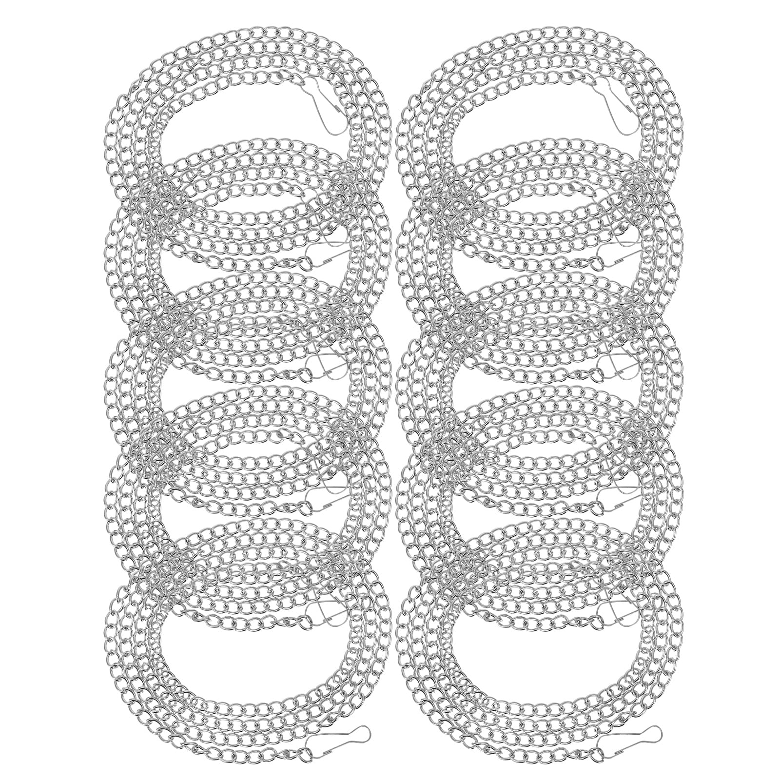 10 Pcs Tag Chain Hangers Ornament Hook Hanging Basket Chains ...