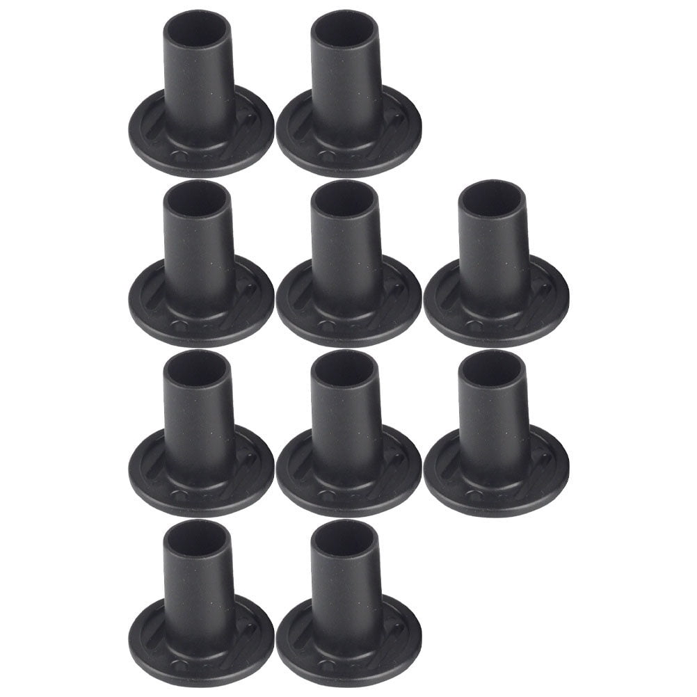 RENACLIPY 10Set Canopy Pole Terminal Protector Plastic Black Outdoor ...