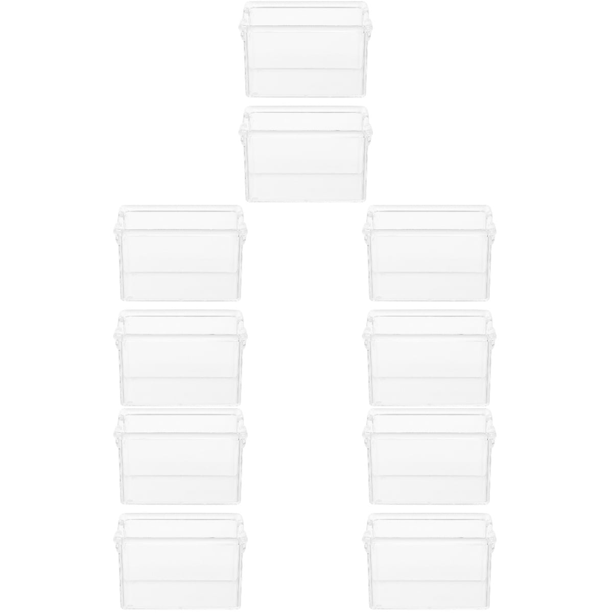 10 Pcs Tea Bag Storage Box Sugar Packets Clear Organizer Desktop ...