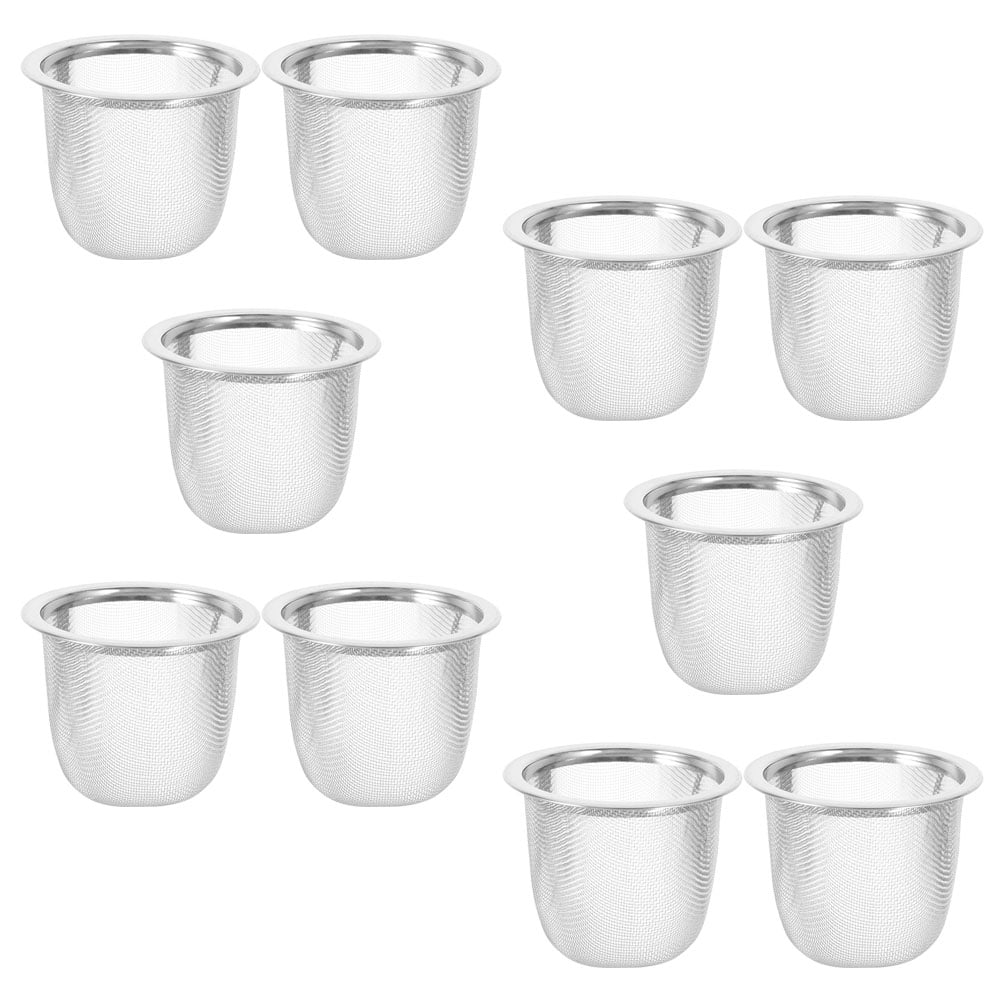 10 Pcs Tea Strainer Cup Coffee Strainers Filter Diffuser Spice Infuser ...