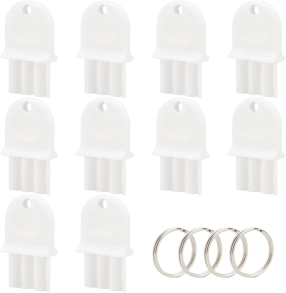 10 Pcs Toilet Paper Dispenser Keys Universal Plastic Dispenser Key ...