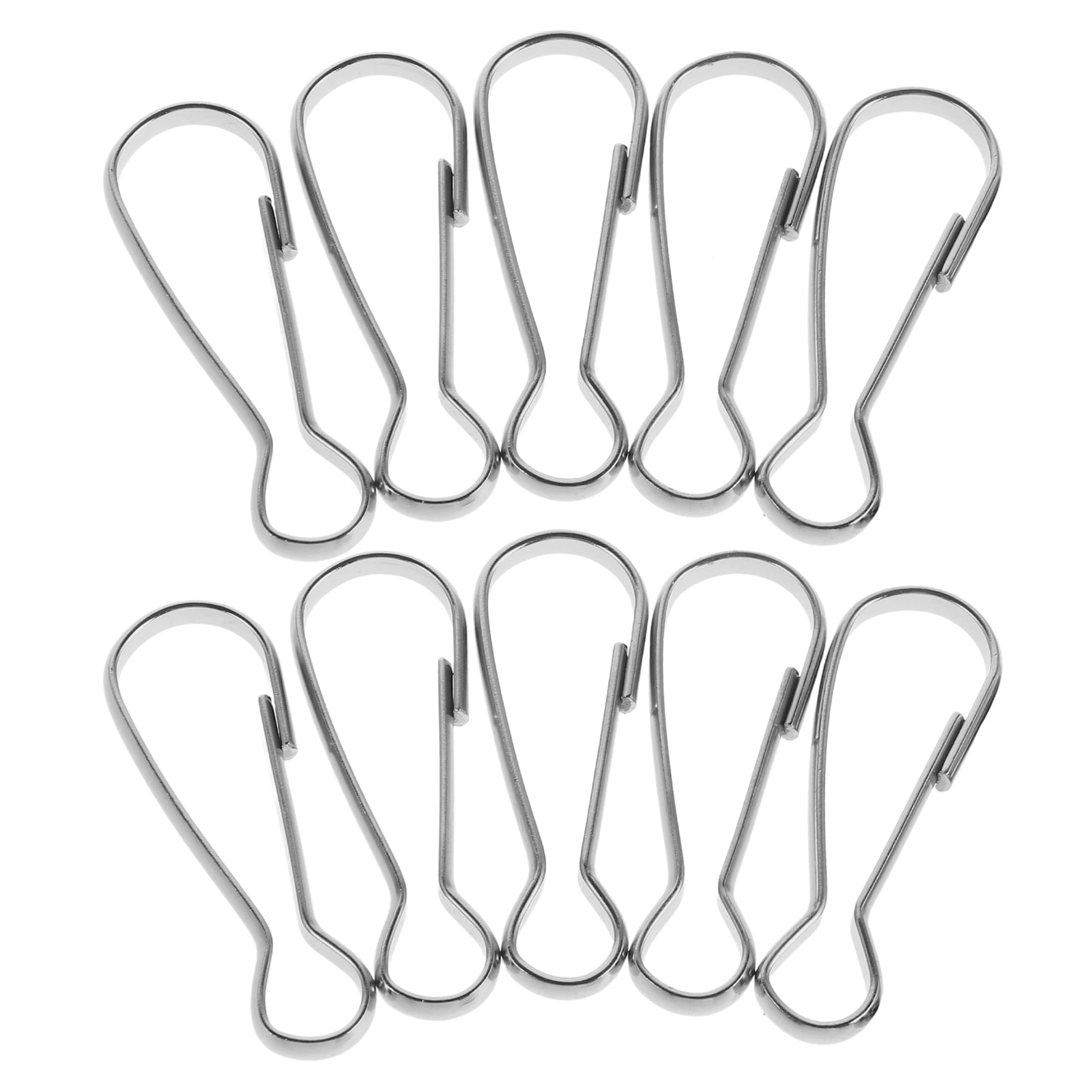 Hemoton 10pcs Flag Rod Hook Metal Clips for Flagpole Fixing Buckles ...