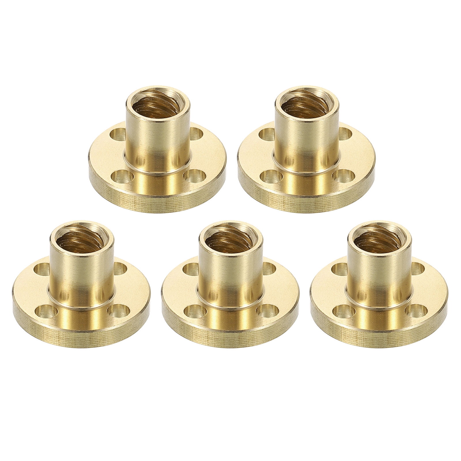 10 Pcs Tr8x8 Lead Screw Brass Nut (2mm Pitch, 4 Start, 8mm Lead ...