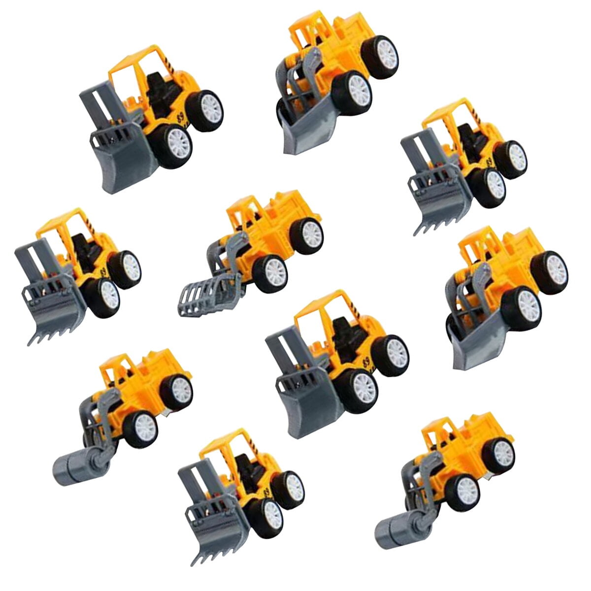 10pcs Mini Construction Trucks Pull Back Car Toys for Kids - Walmart.com