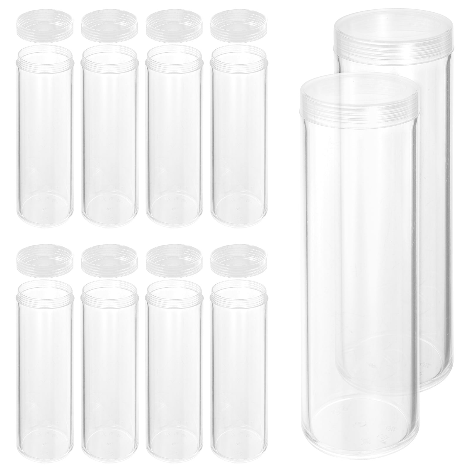 WYN 10pcs Coin Storage Tubes Collectibles Coin Collecting Holder Coin ...