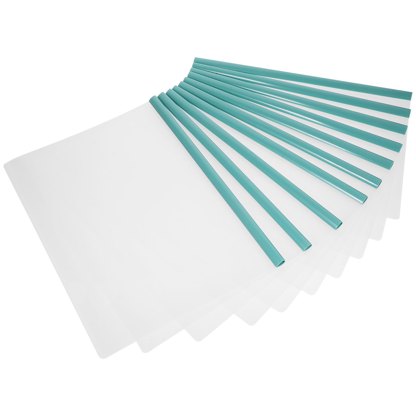 10 Pcs Transparent Drawbar Book Cover Plastic Folder Presentation ...