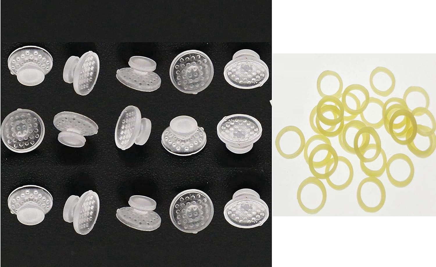 10 Pcs Transparent Orthodontic Composite Lingual Buttons Dental ...