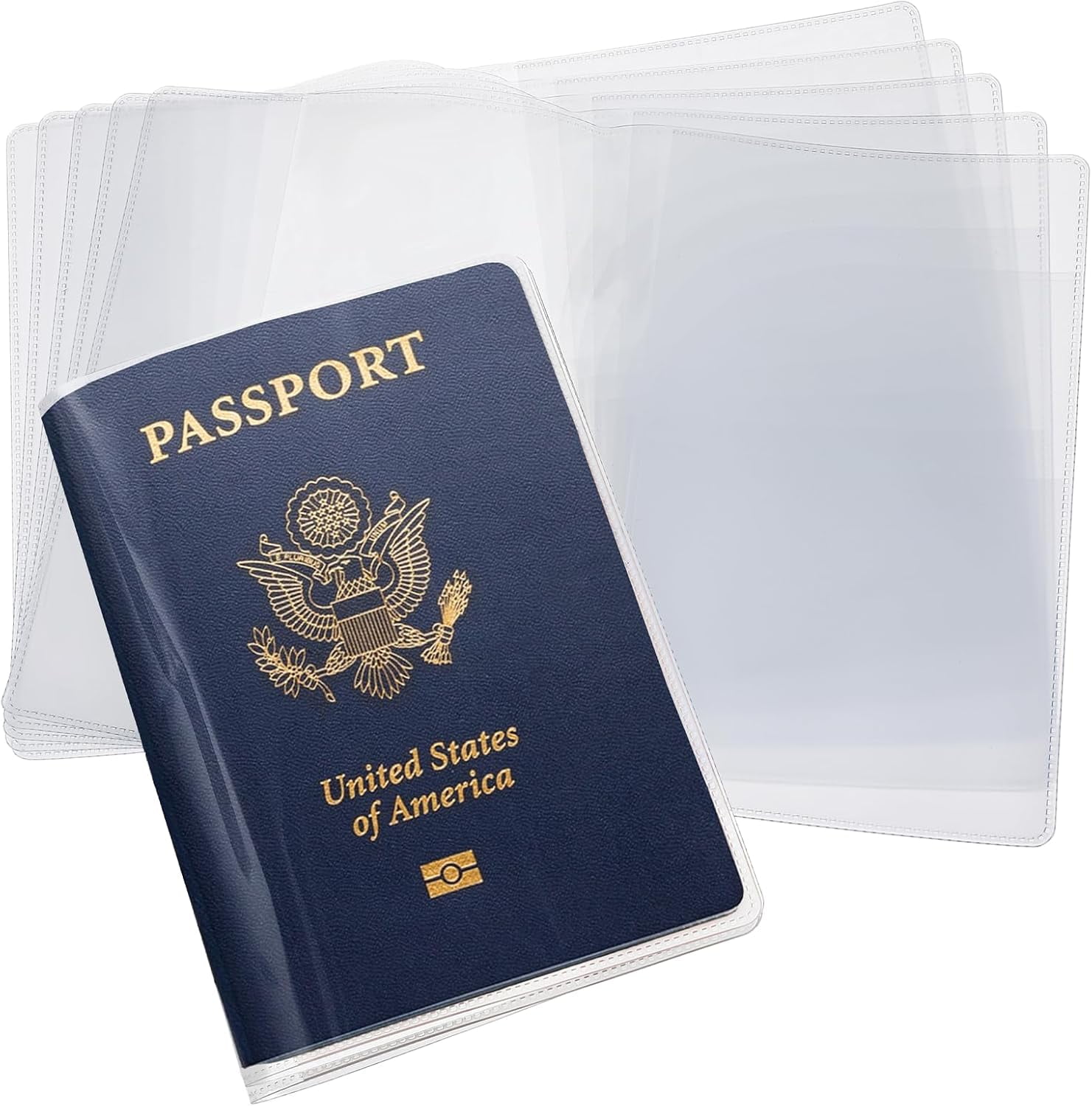 10 Pcs Transparent Plastic Passport Protector Case, Passport Sleeve ...