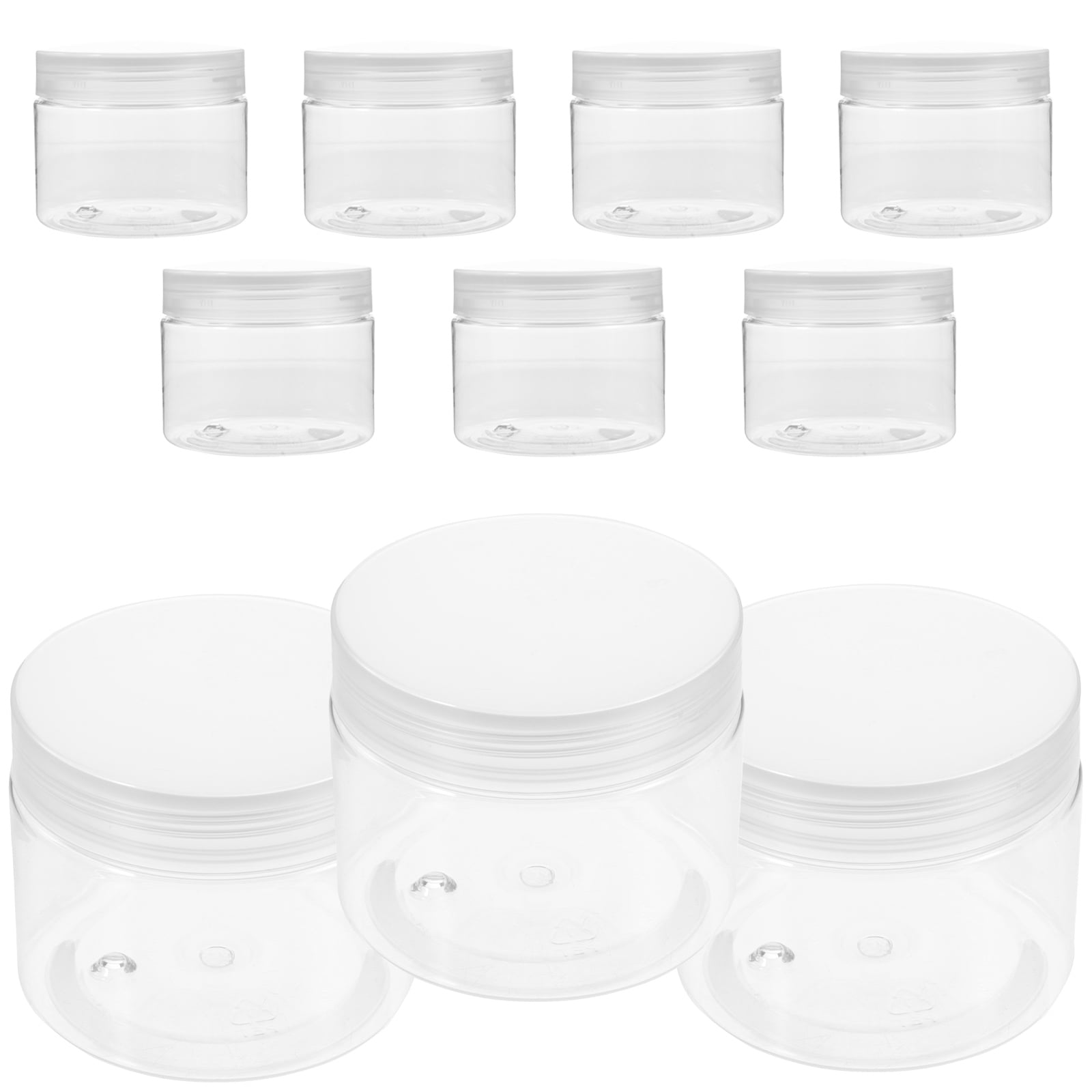 10 Pcs Transparent Storage Food Jar Cereal Container Candy Cylinder ...