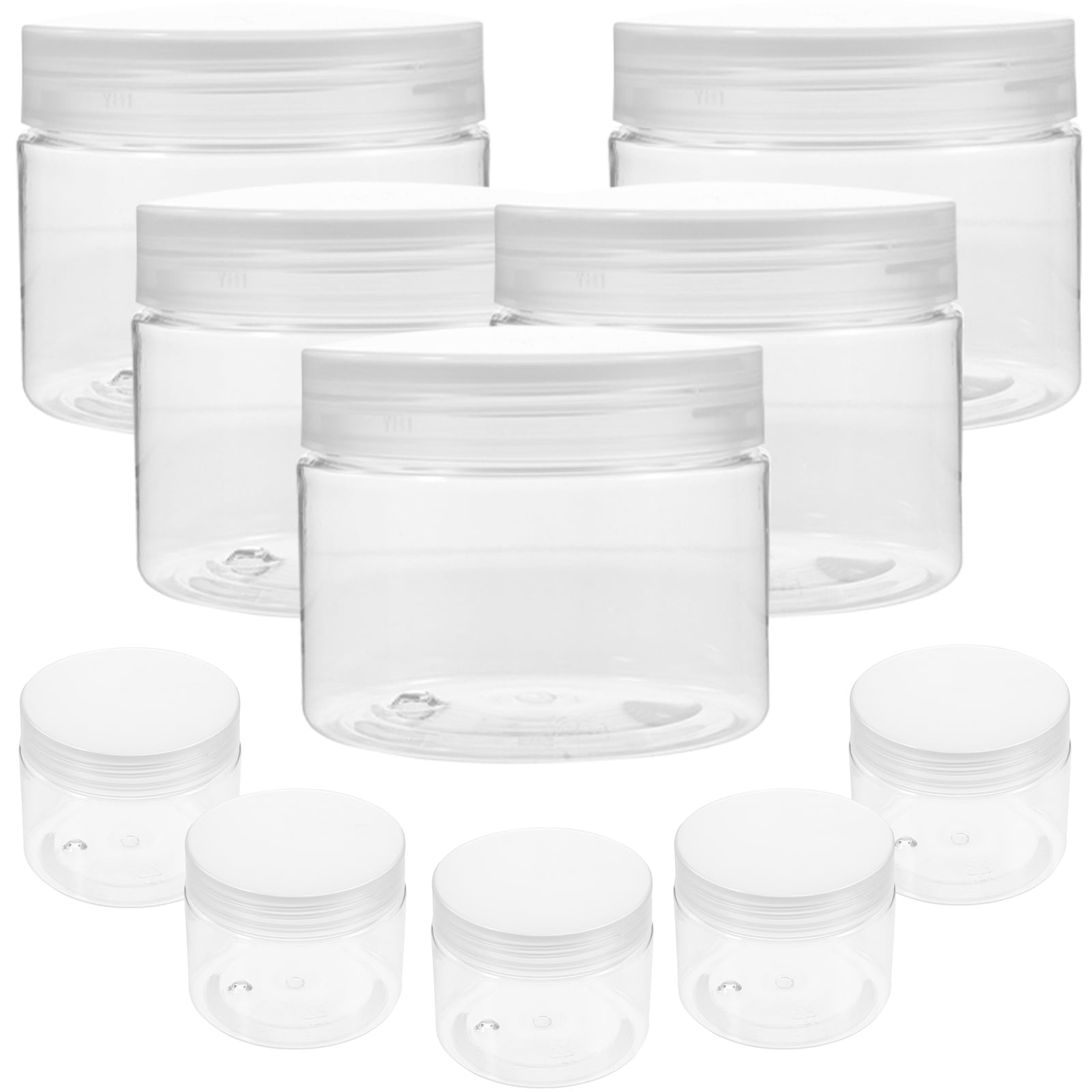 10 Pcs Transparent Storage Tank Kitchen Jar Cereal Container Candy ...