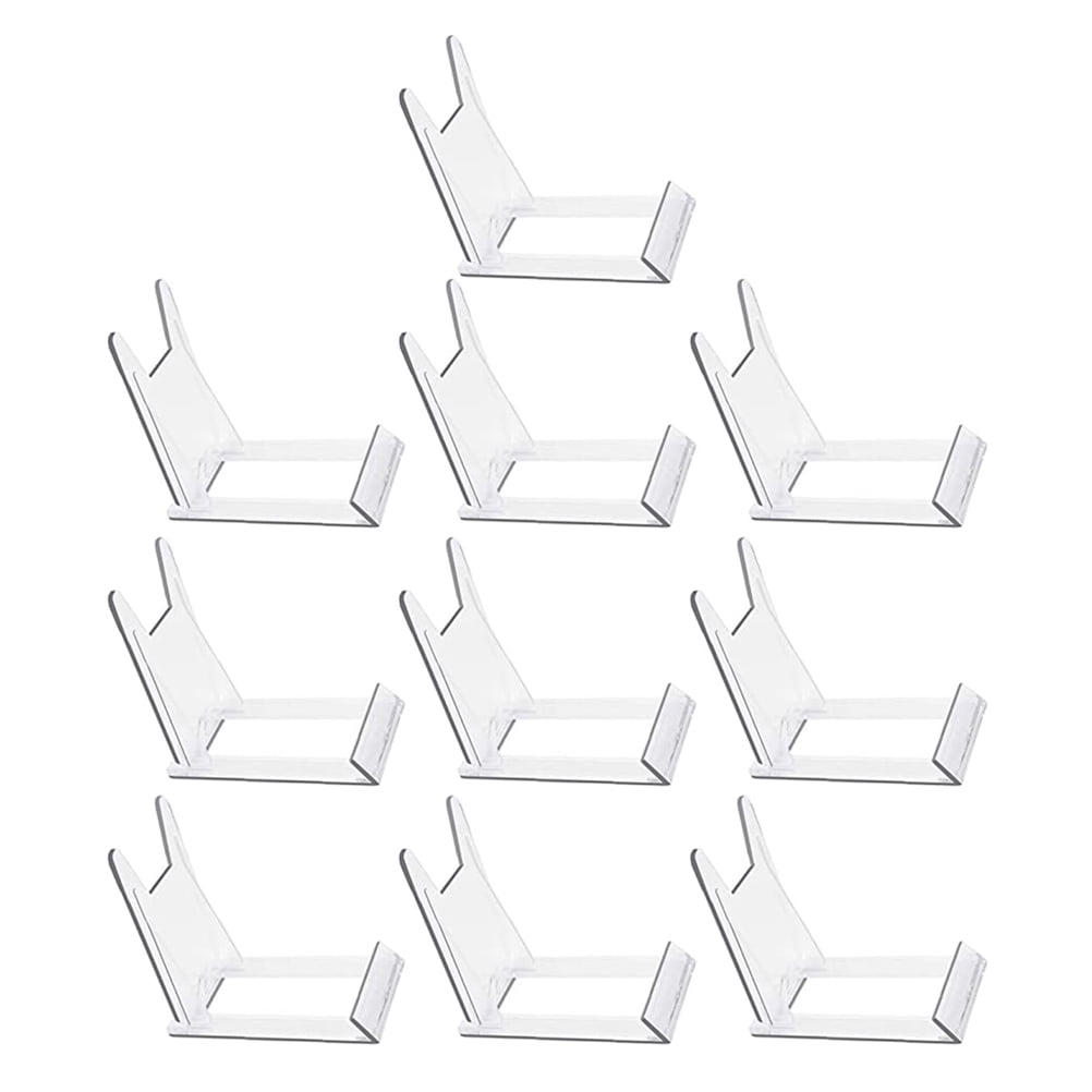 BRIGHTFUFU Display Racks Transparent Plastic 10Pcs 4.1X3.1in - Walmart.com