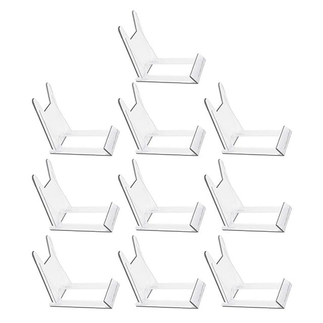BRIGHTFUFU Display Racks Transparent Plastic 10Pcs 4.1X3.1in - Walmart.com