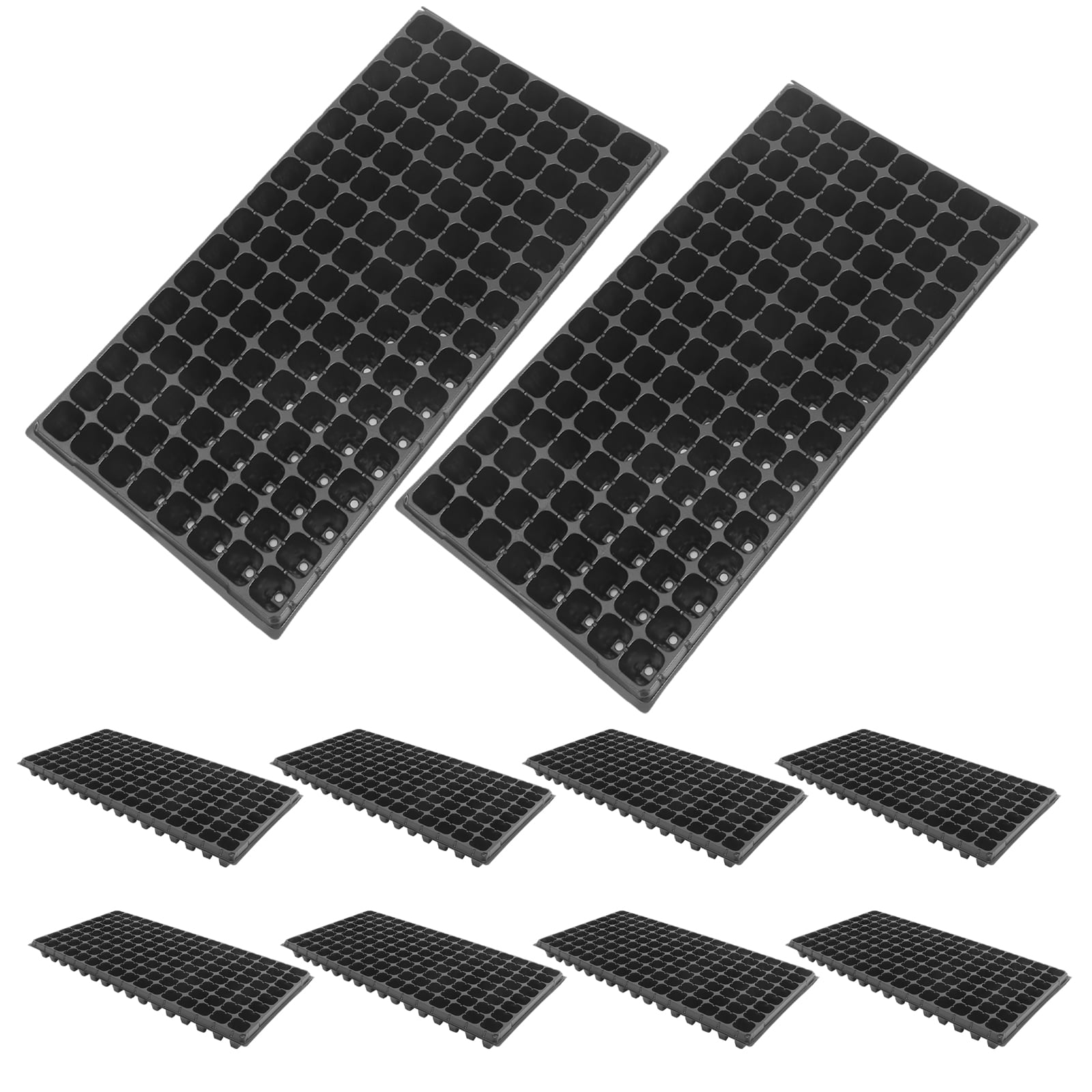 10 Pcs Tray Sprout Plate 128 Cells Nursery Pots Tray for Home Gardening ...