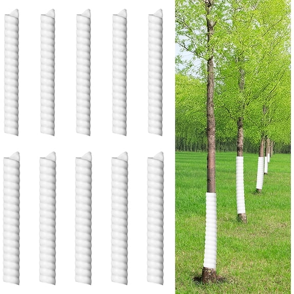 10 Pcs Tree Trunk Protector - 2 Size Plastic Spiral Tree Guard Tree ...