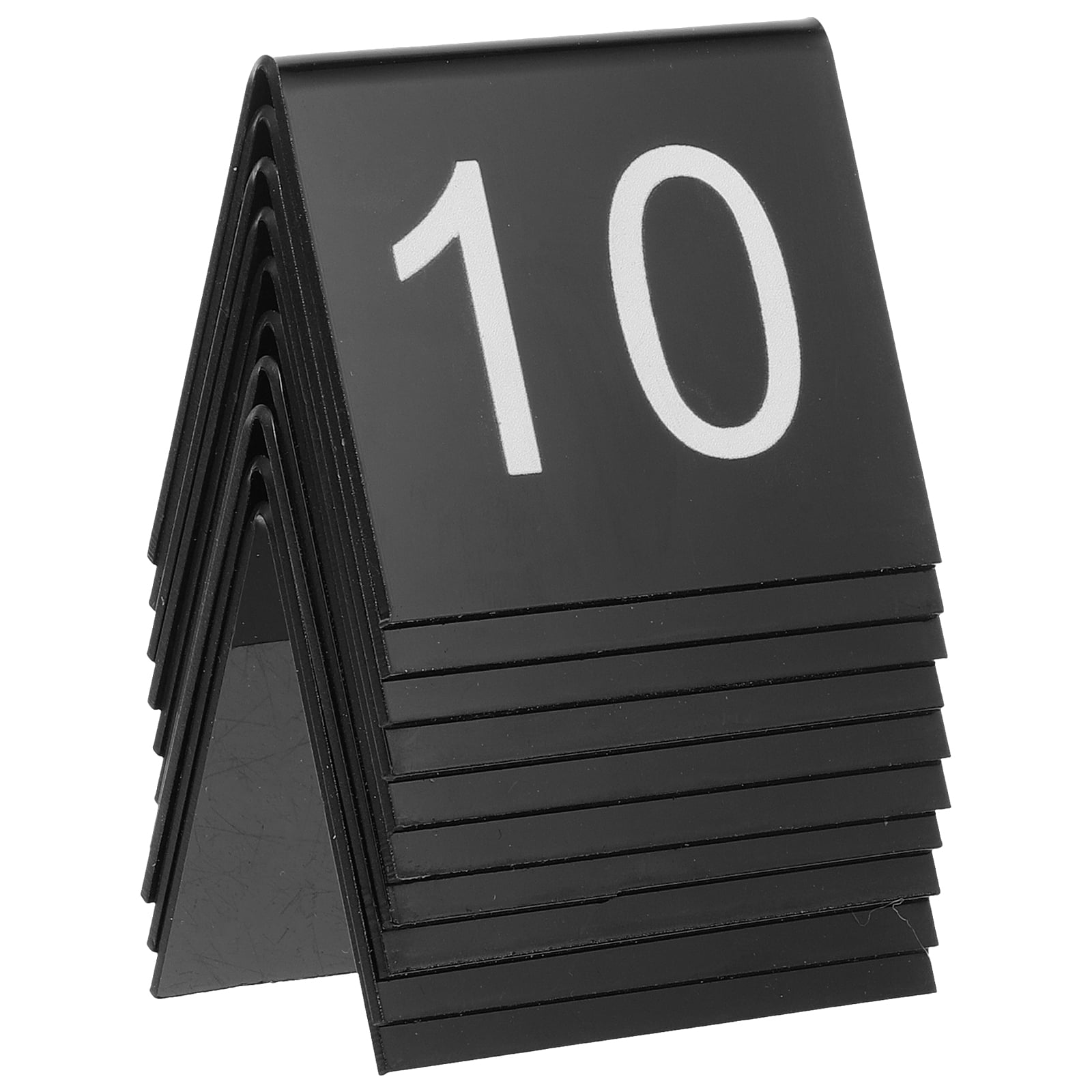 10 Pcs Triangle Table Cards Decor Ornament Evidence Markers Number ...