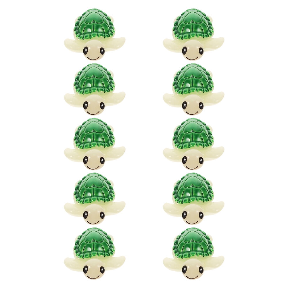 10 Pcs Turtle Miniature Decoration Desk Trinkets Turtle Toys Miniature ...