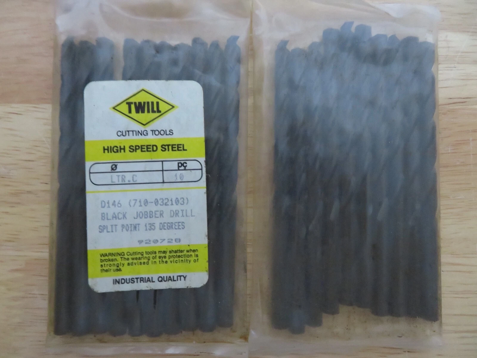 10 Pcs Twill Jobber Length Twist Drills Letter C Split Point 135 ...