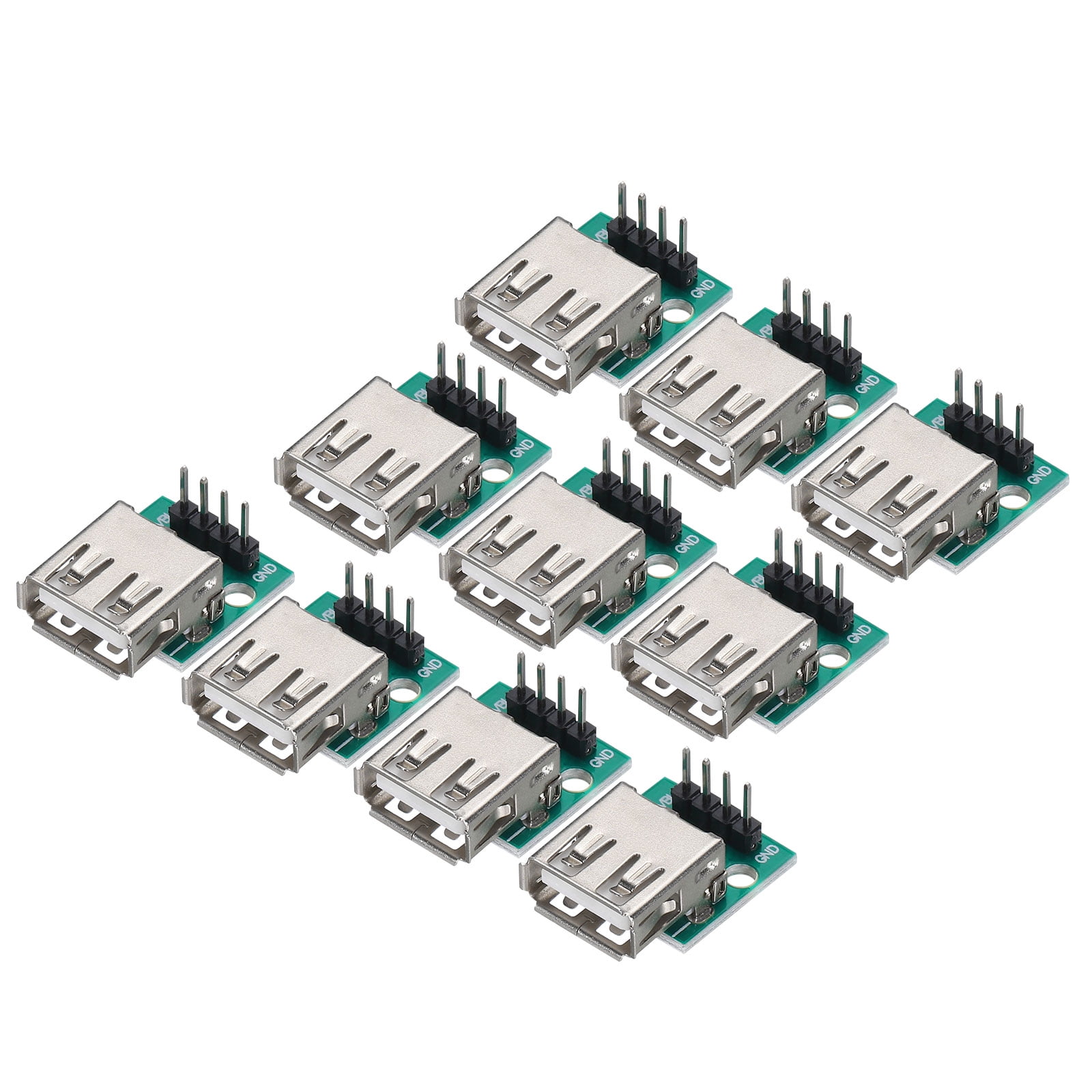 10 Pcs USB Breakout Board USB 2.0 to Dip Adapter Board Female Sockets ...