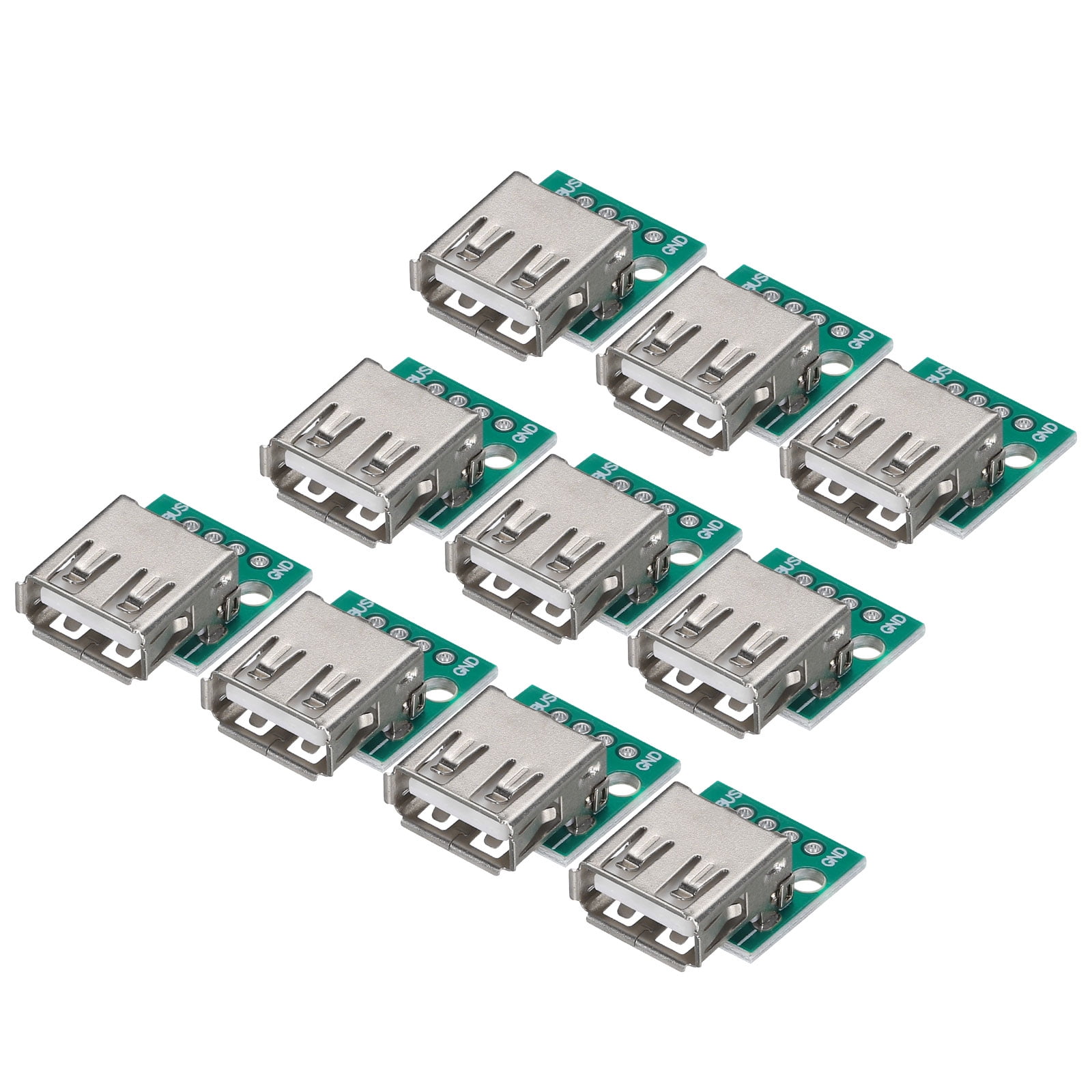 10 Pcs USB Breakout Board USB 2.0 to Dip Adapter Board Female Sockets ...