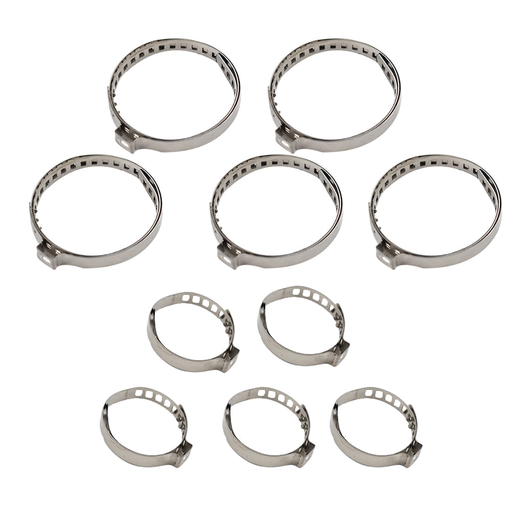 10 Pcs Universal Adjustable Axle CV Joint Boot Hose Crimp Pinch Fitting ...