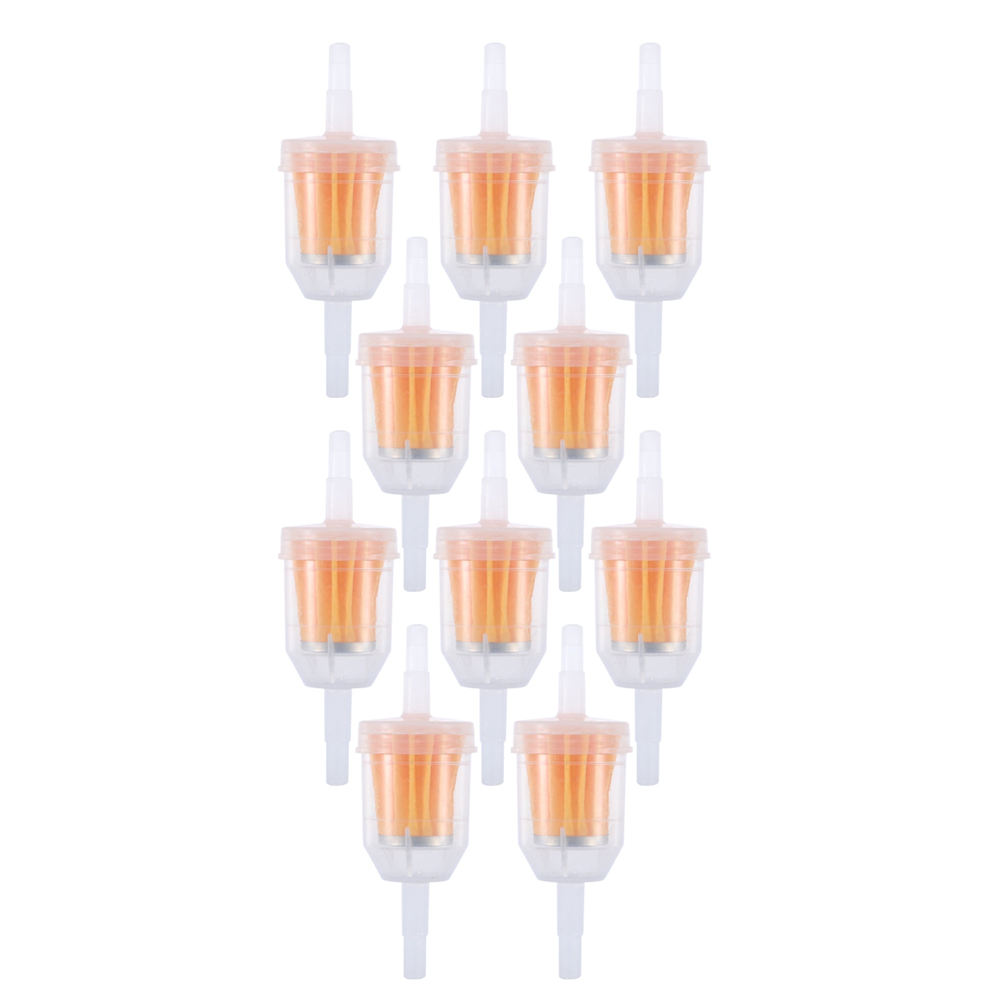 10 Pcs Universal Clear Yellow Gas Fuel Filters Small Engine Fuel Filter ...