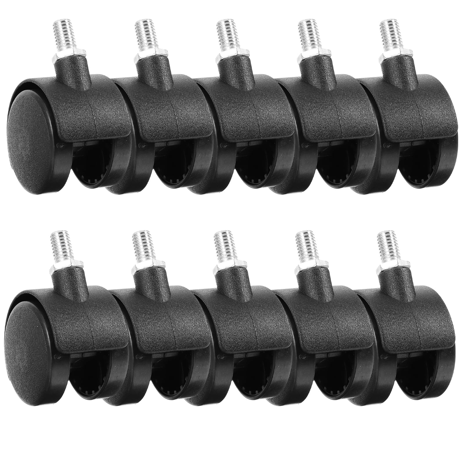 10 Pcs Universal Wheel Garbage Can Office Chair Wheels Locking Caster ...