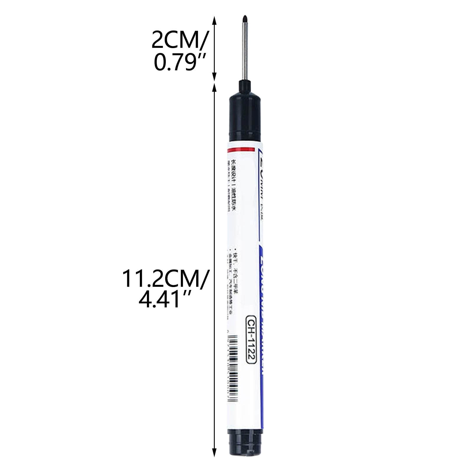 10 Pcs Upgrade Long Head Deep Hole Marker Pens, Quick-Dry Waterproof ...