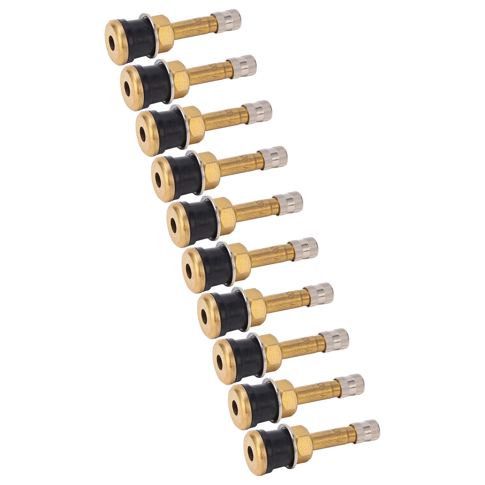 10 Pcs Valve Stems TR500 Straight Brass Heavy Duty Clamp in Tubeless ...