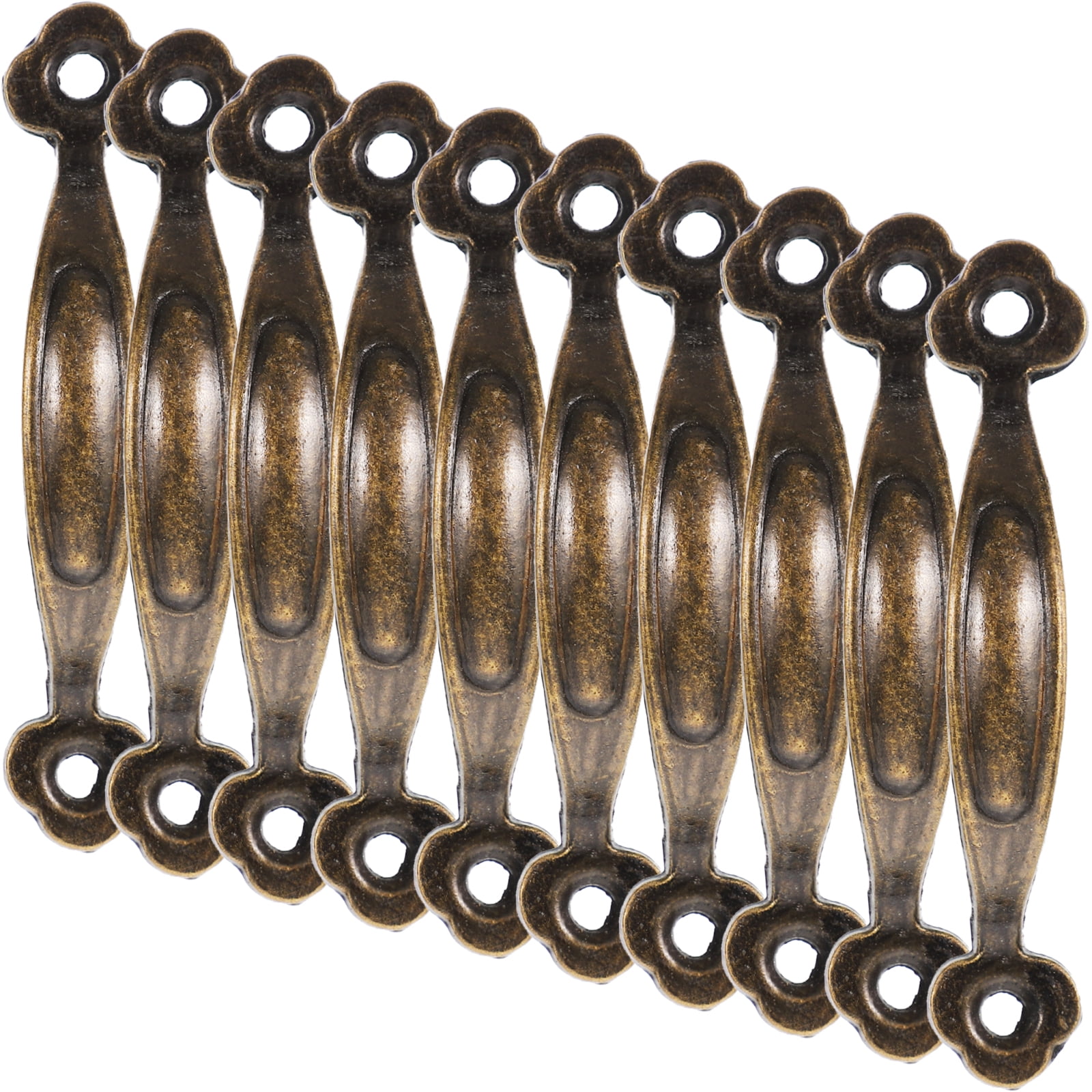 Simple Zinc Alloy Pull Handles for Decorating Dark Brown 10pcs Suitable ...