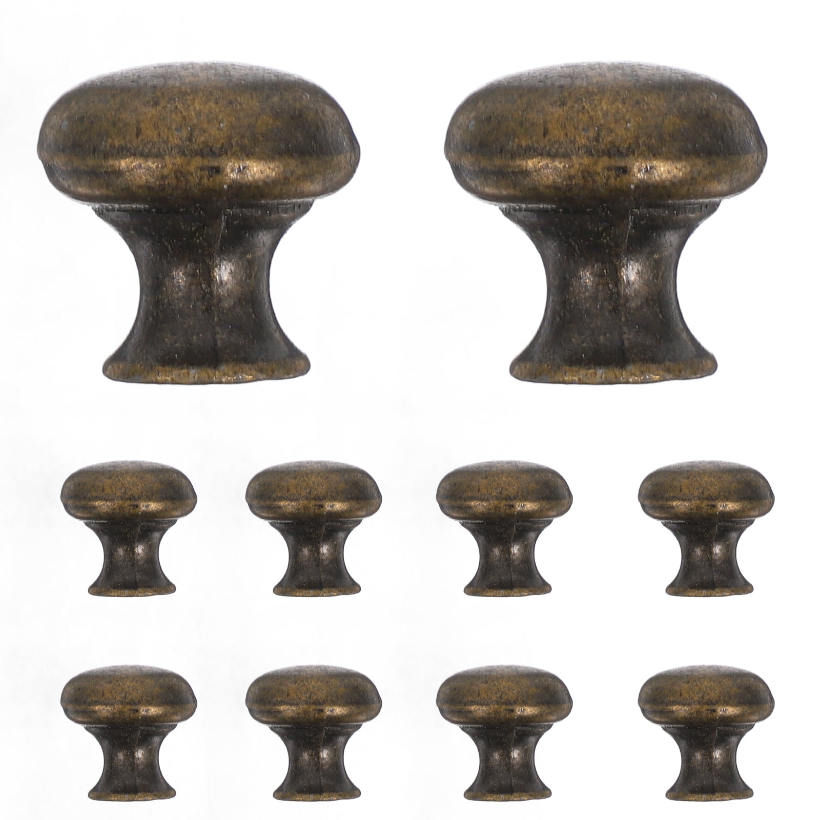 10 Pcs Vintage Cabinet Knobs Kitchen Cabinet Knobs Single Hole Metal ...