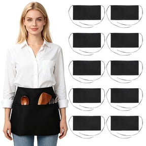 Black Server Aprons for Home and Work