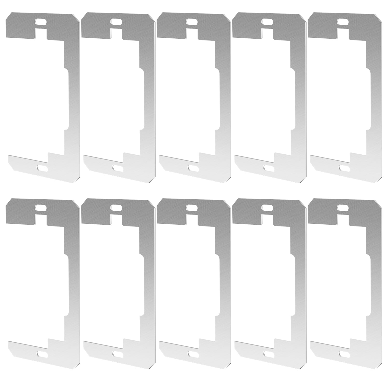 10 Pcs Wall Plate Spacer Metal Flush Fit Leveling Plate Enduring Device ...