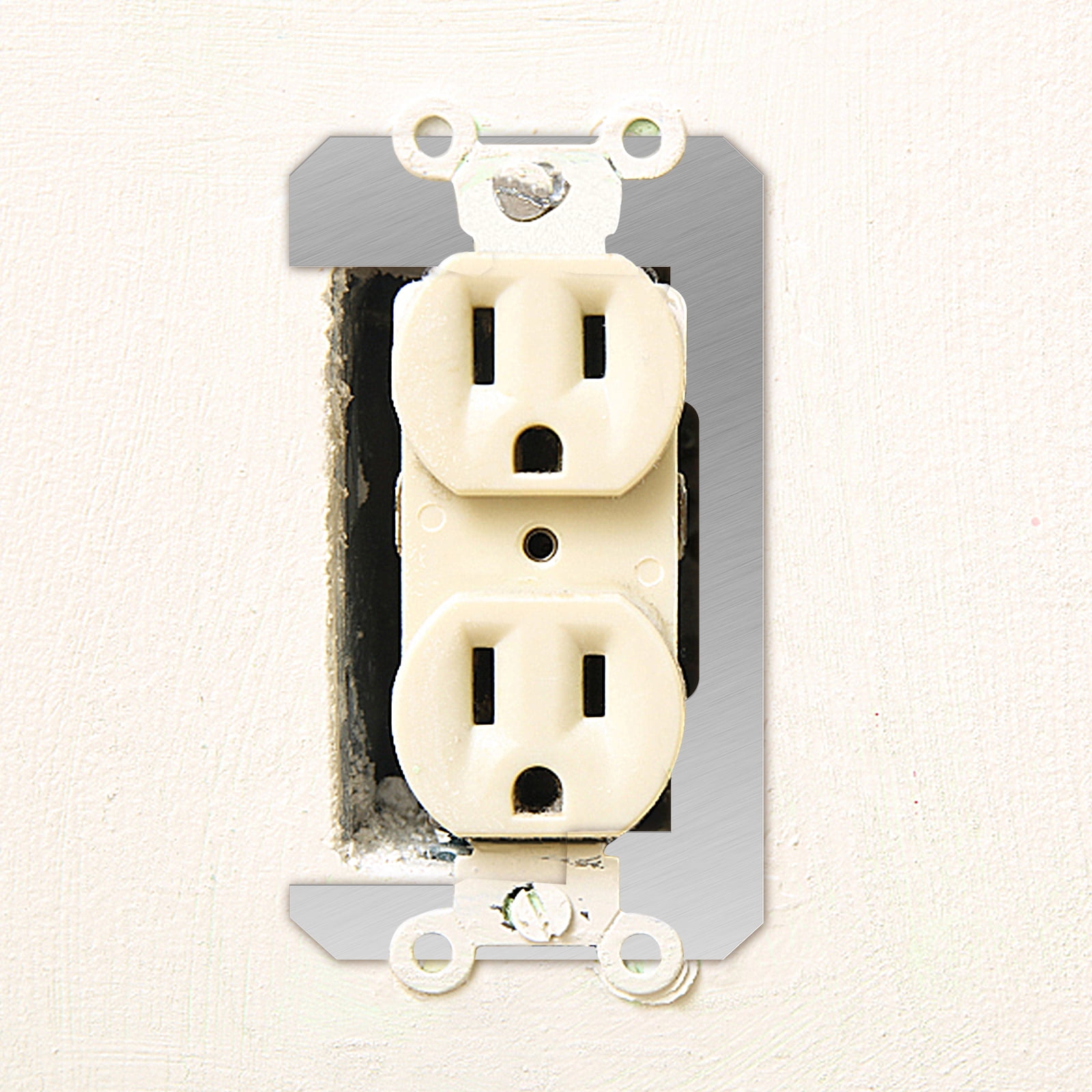 10 Pcs Wall Plate Spacer Metal Flush Fit Leveling Plate Enduring Device ...